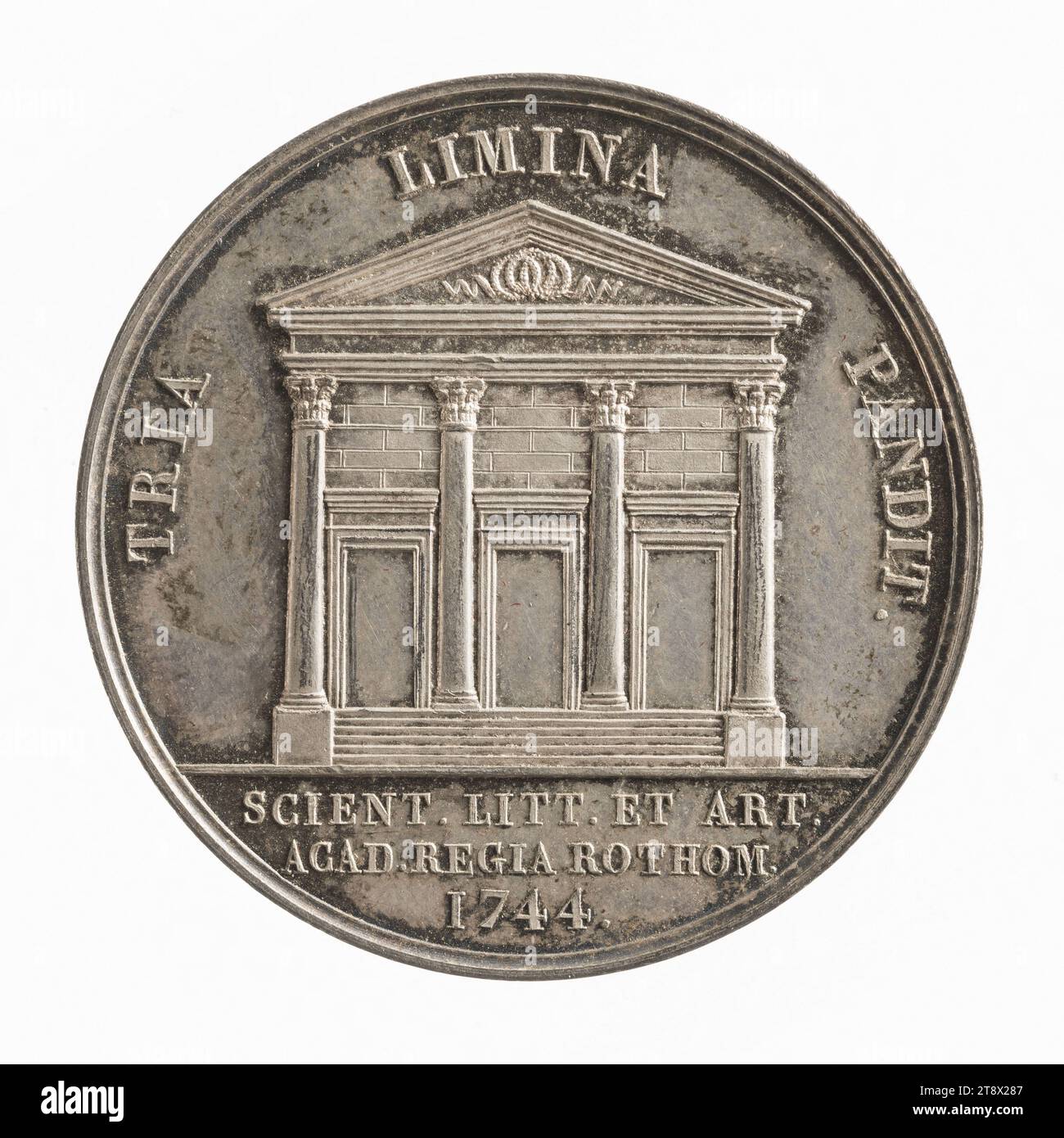 Medal of the Academy of Rouen, 19th century, Depaulis, Alexis-Joseph ...