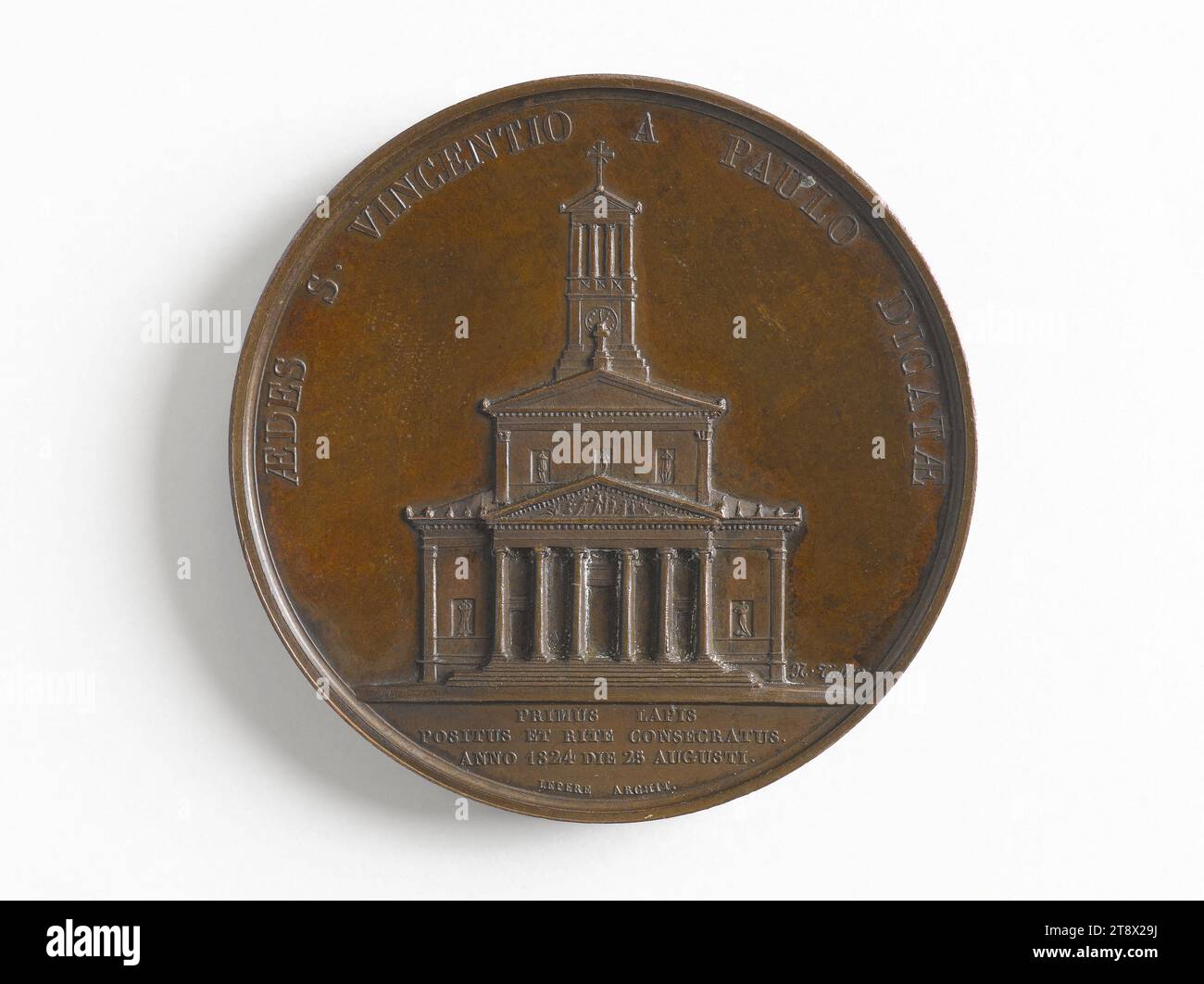 Laying of the first stone of Saint-Vincent-de-Paul, August 25, 1824 ...