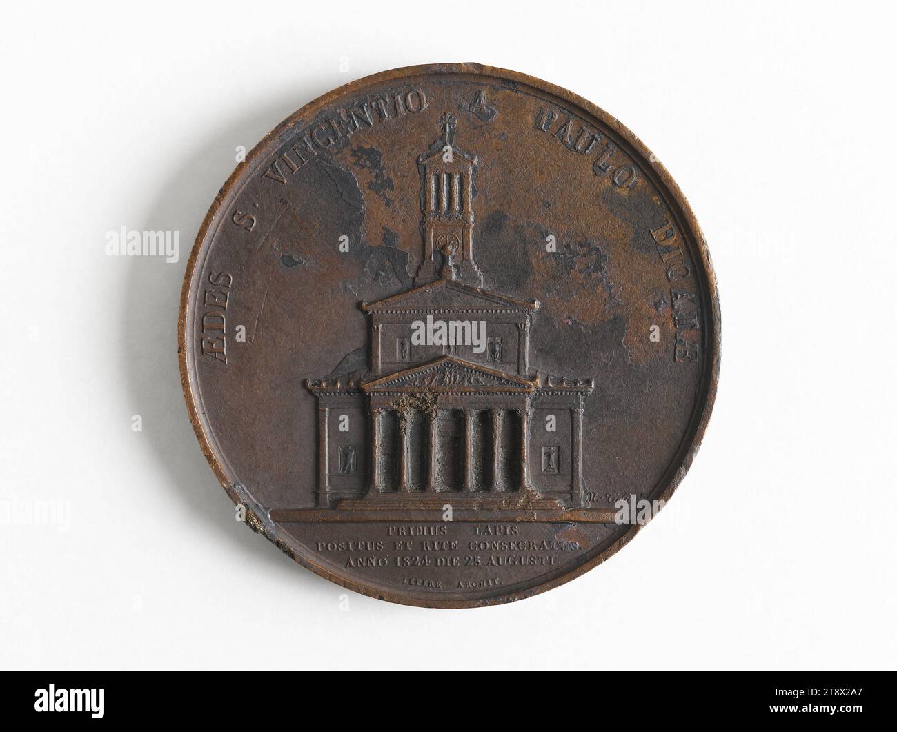 Laying of the first stone of Saint-Vincent-de-Paul, August 25, 1824 ...