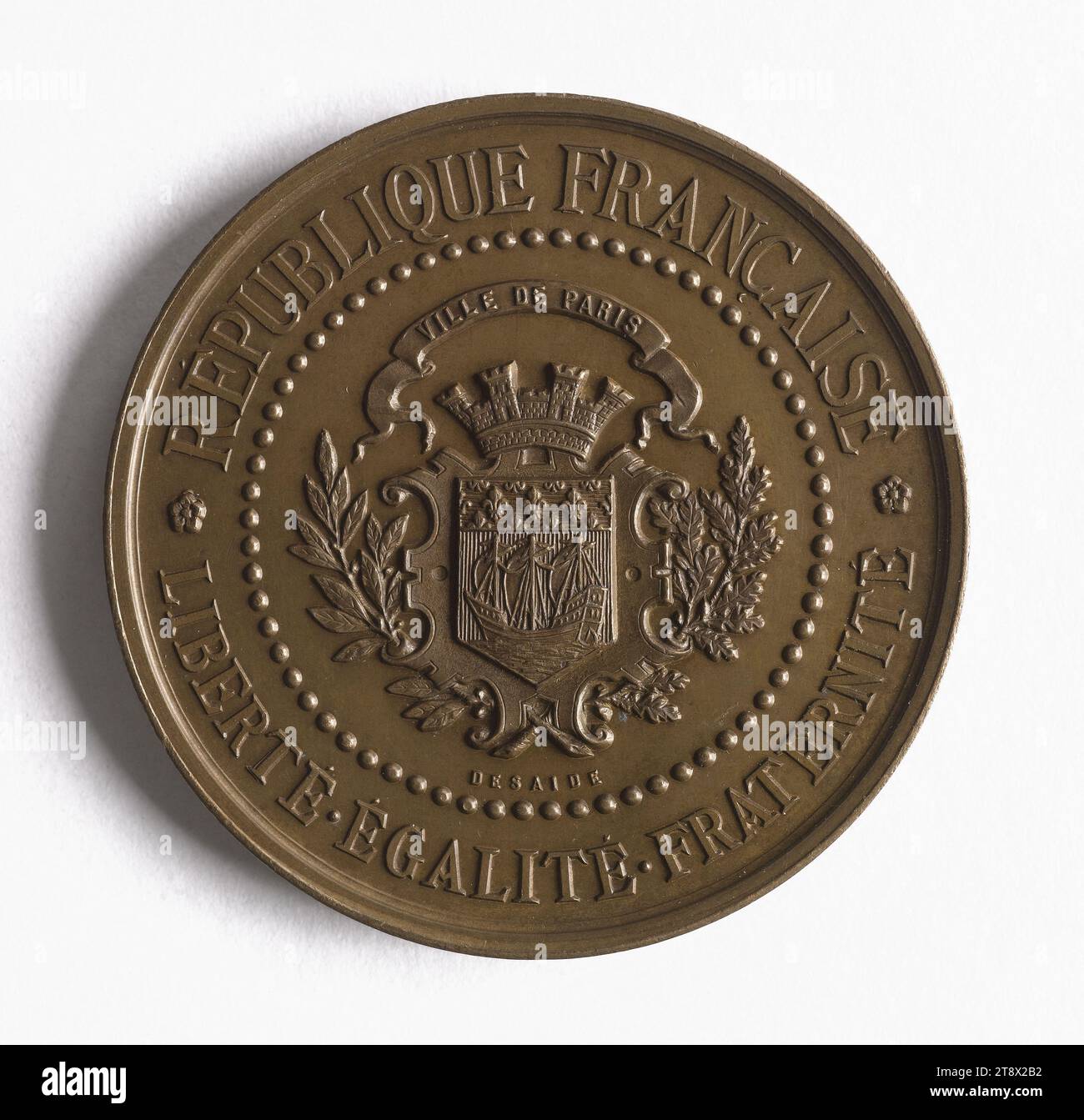 Medal awarded to Mr. Griffe for his contribution to the quest for the ...