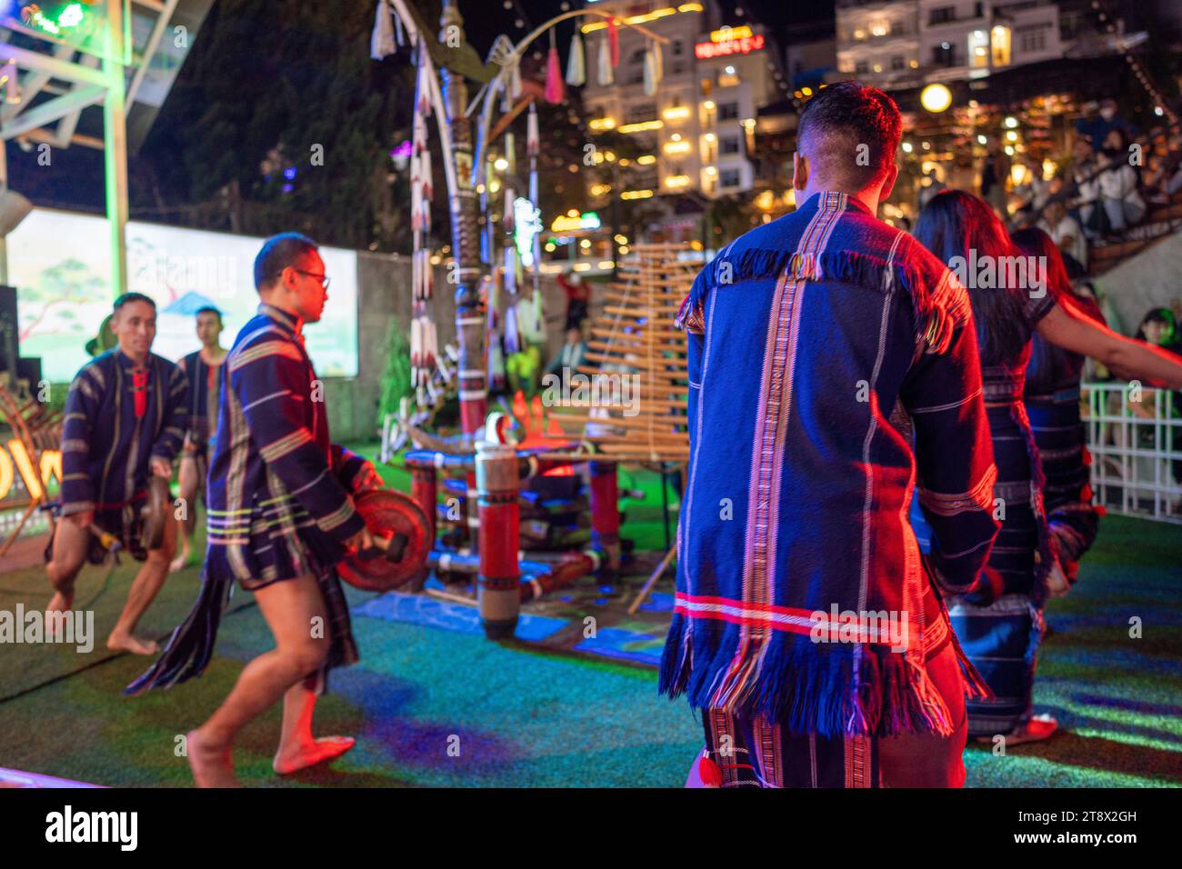 Da Lat city, Vietnam - 10 Nov 2023: Traditional ethnic minority ...