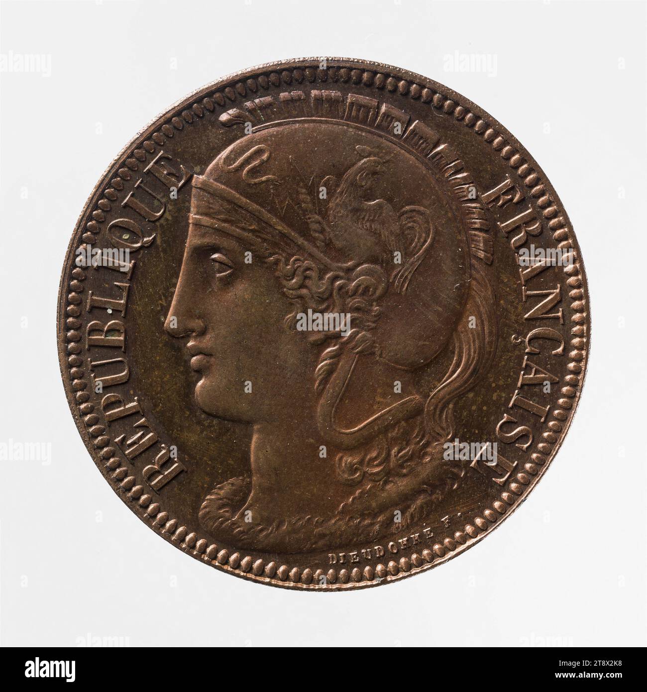 Test for the 10 centimes franc coin of the Second Republic, 1848 ...