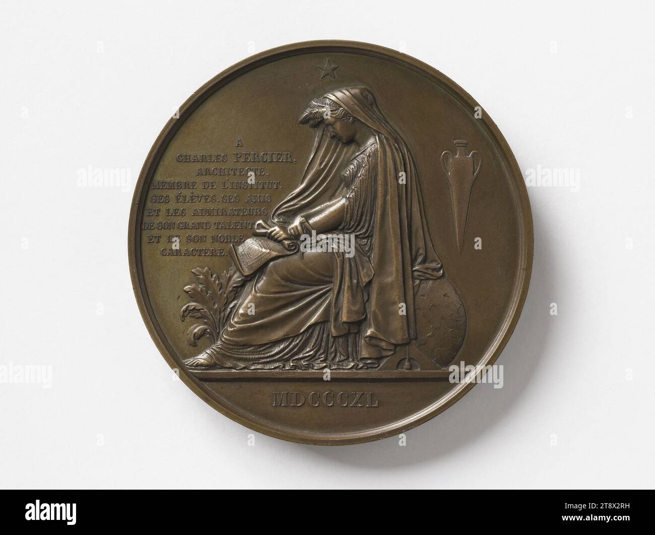 Charles Percier (1764-1838), architect, 1840, Domard, Joseph François ...