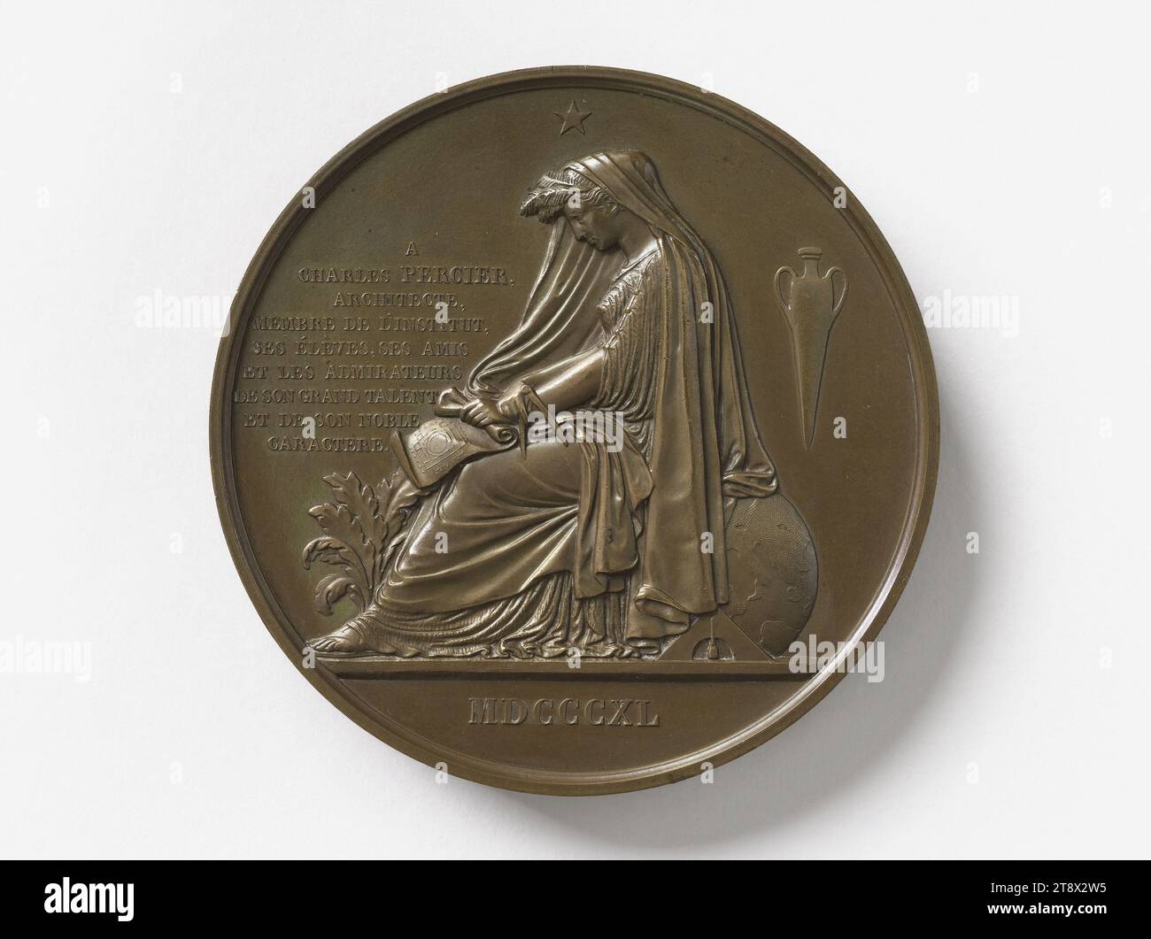 Charles Percier (1764-1838), architect, 1840, Domard, Joseph François ...