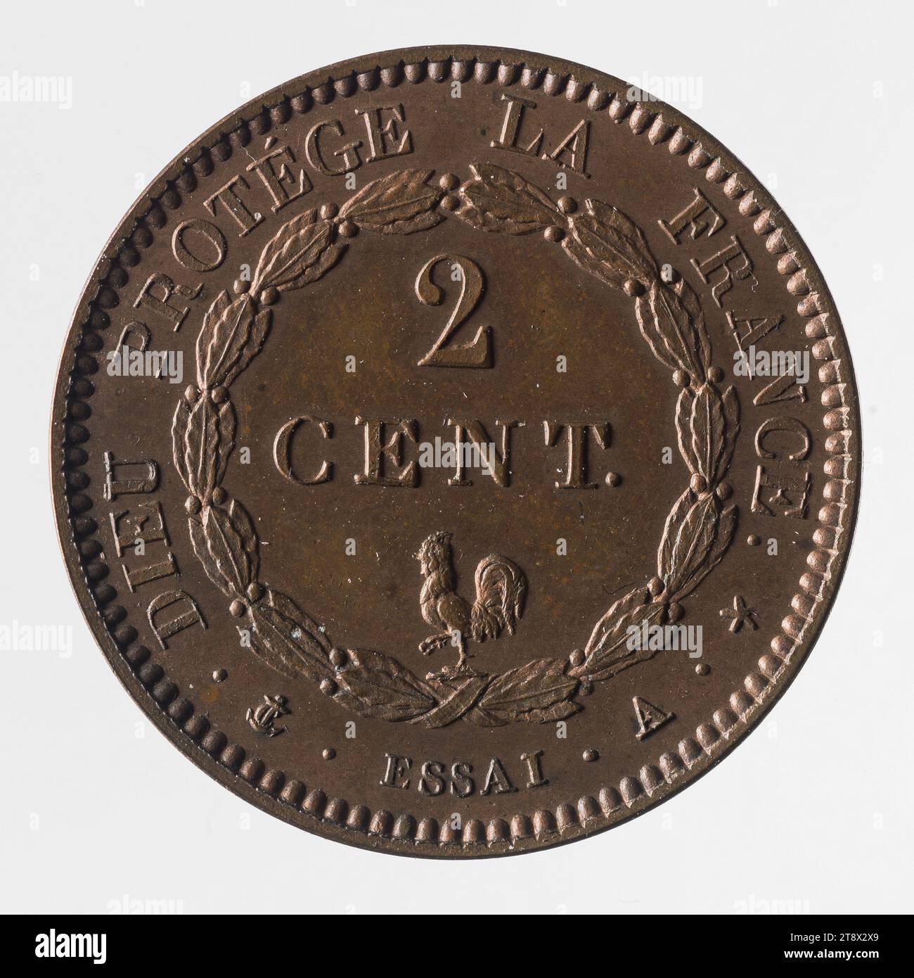 Essay for Louis-Philippe's 2 centimes coin, 1831, Domard, Joseph ...