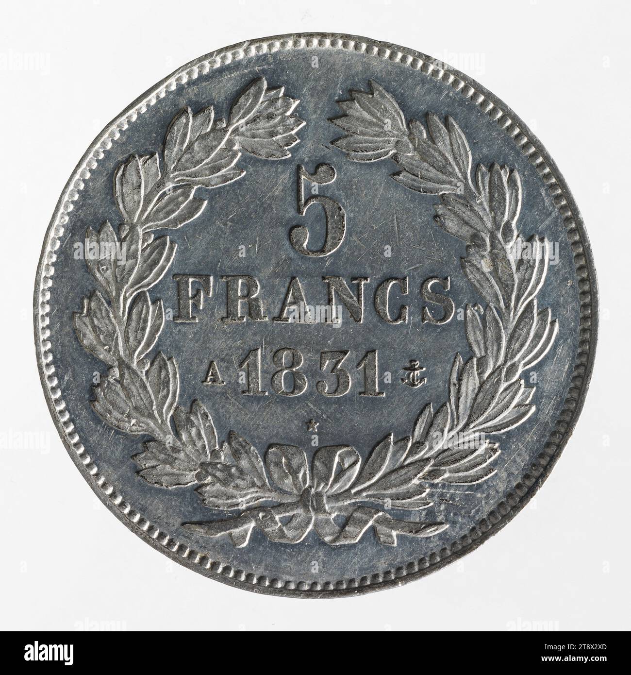 Essay for Louis-Philippe's 5-franc coin, 1831, Domard, Joseph François ...
