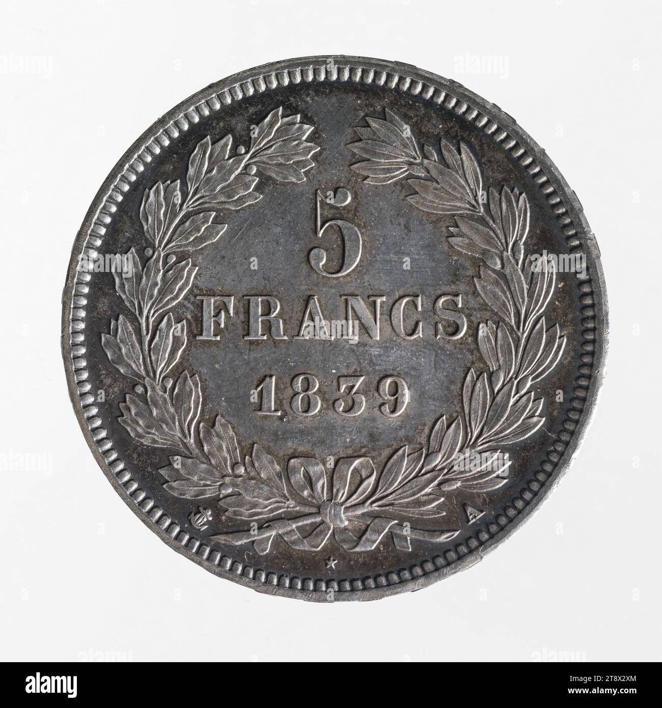 Essay for Louis-Philippe's 5-franc coin, 1839, Domard, Joseph François ...