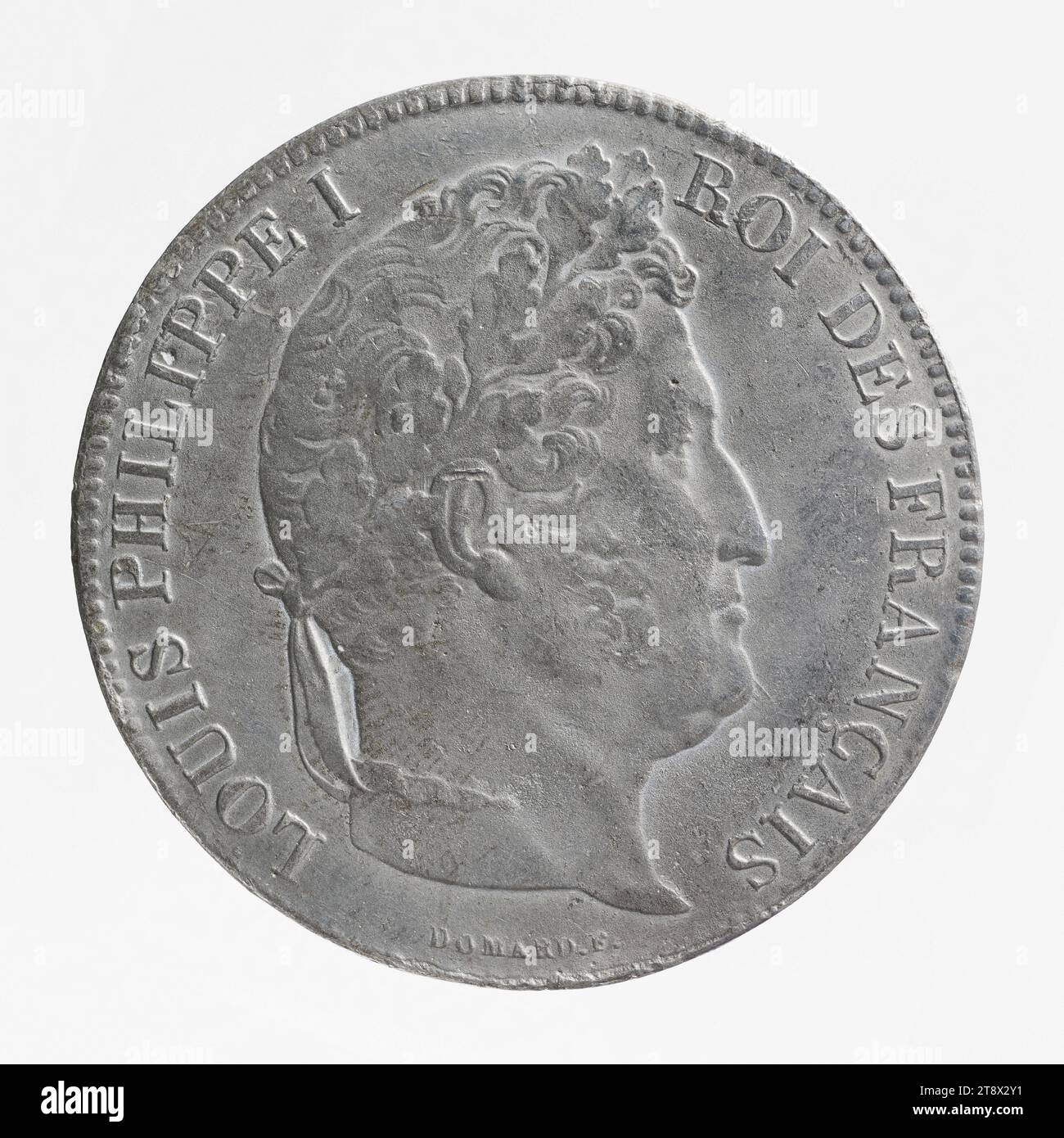 Trial for the Hercules 5-franc coin of Louis-Philippe, 1848, Domard ...