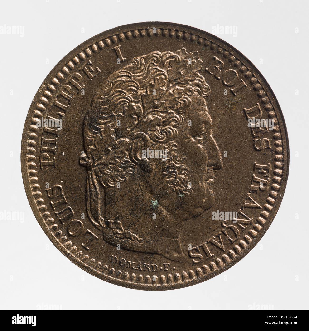 Essay for Louis-Philippe's 3 centimes coin, 1831, Domard, Joseph ...