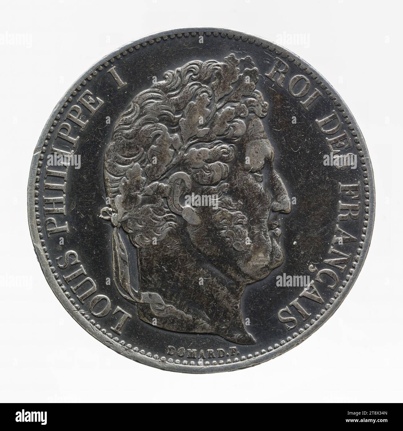 Essay for Louis-Philippe's 5-franc coin, 1844, Domard, Joseph François ...