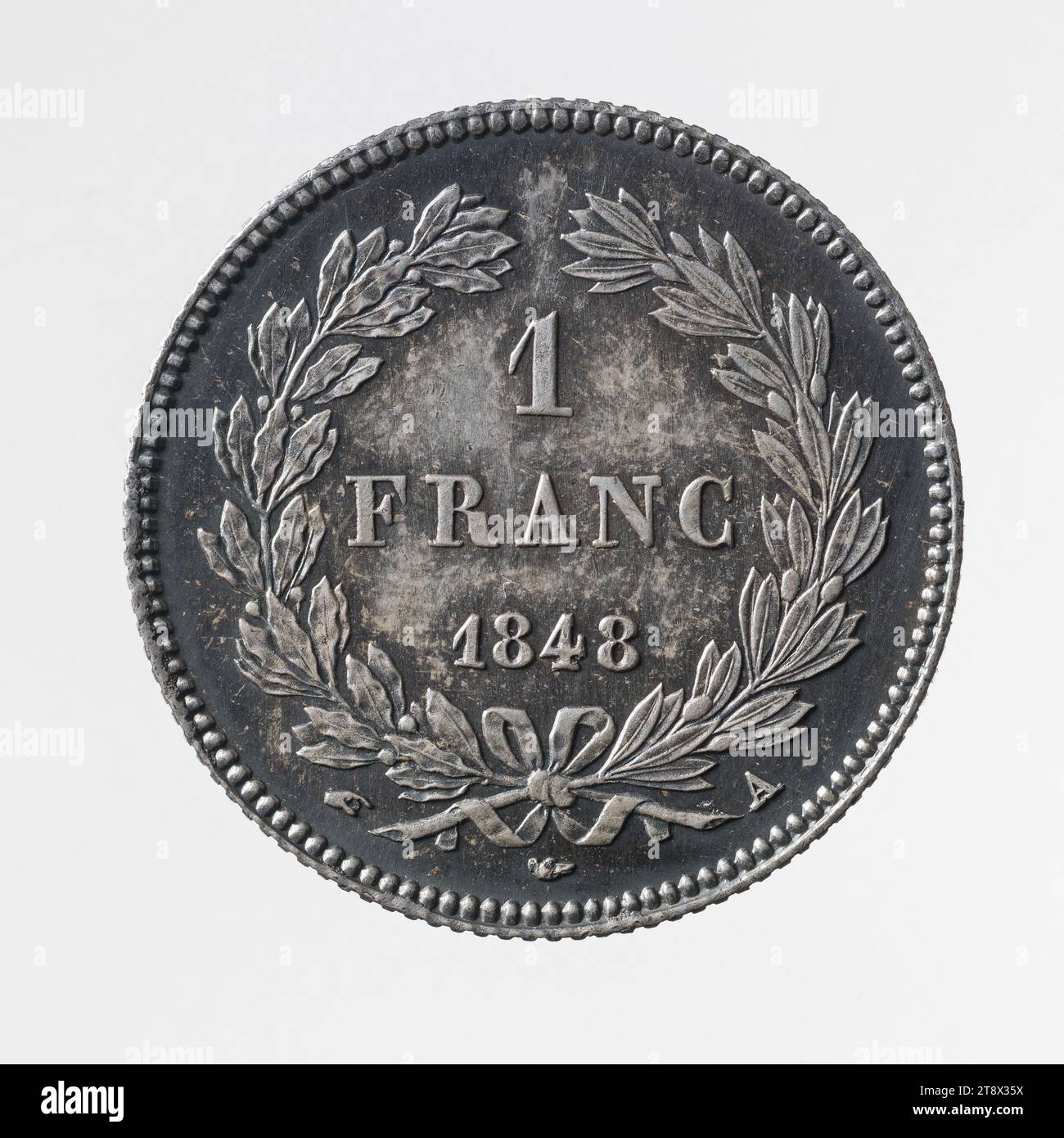 Coin of 1 franc of Louis-Philippe, 1848, Domard, Joseph François ...