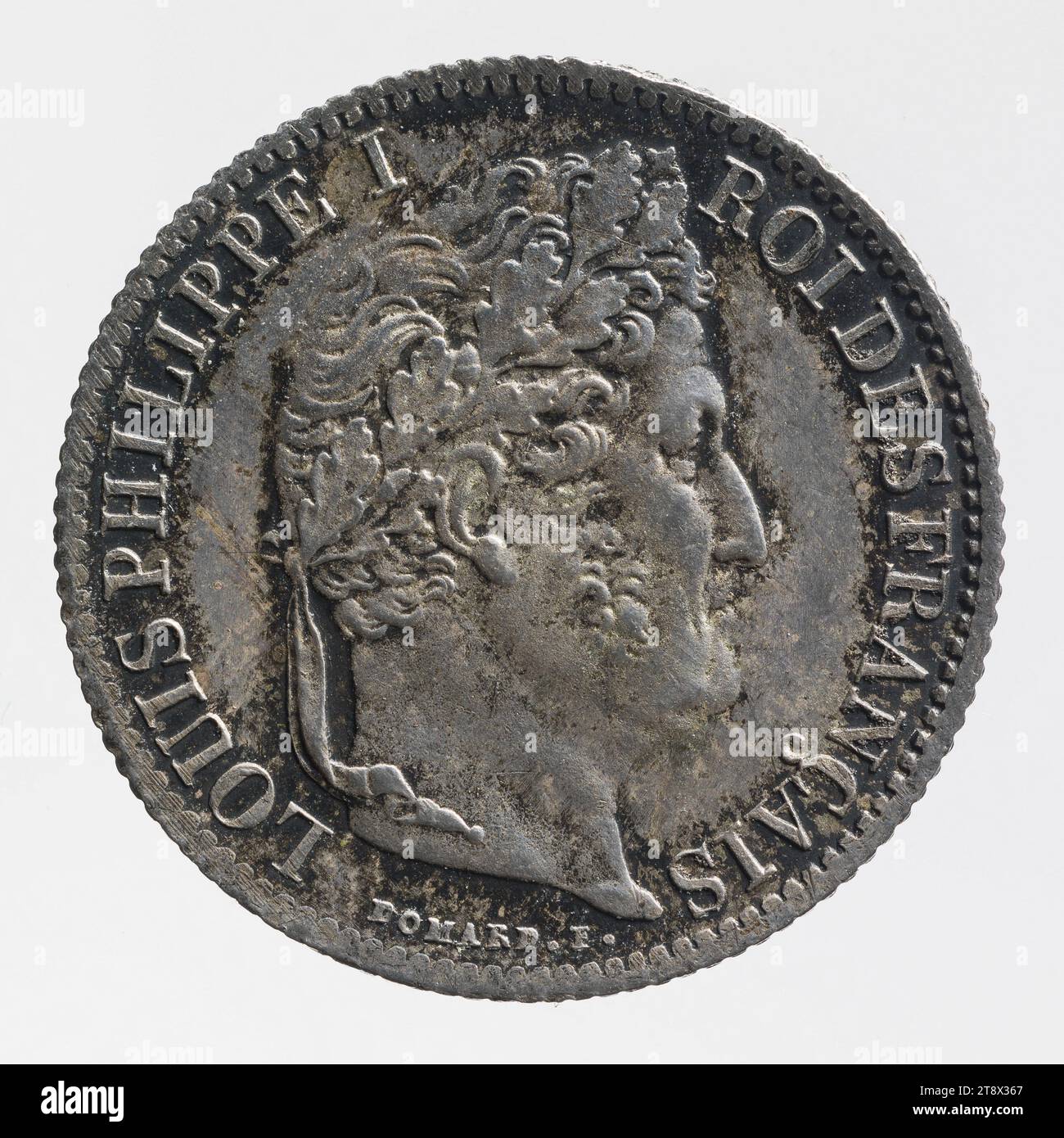 Half-franc coin of Louis-Philippe, 1832, Domard, Joseph François ...