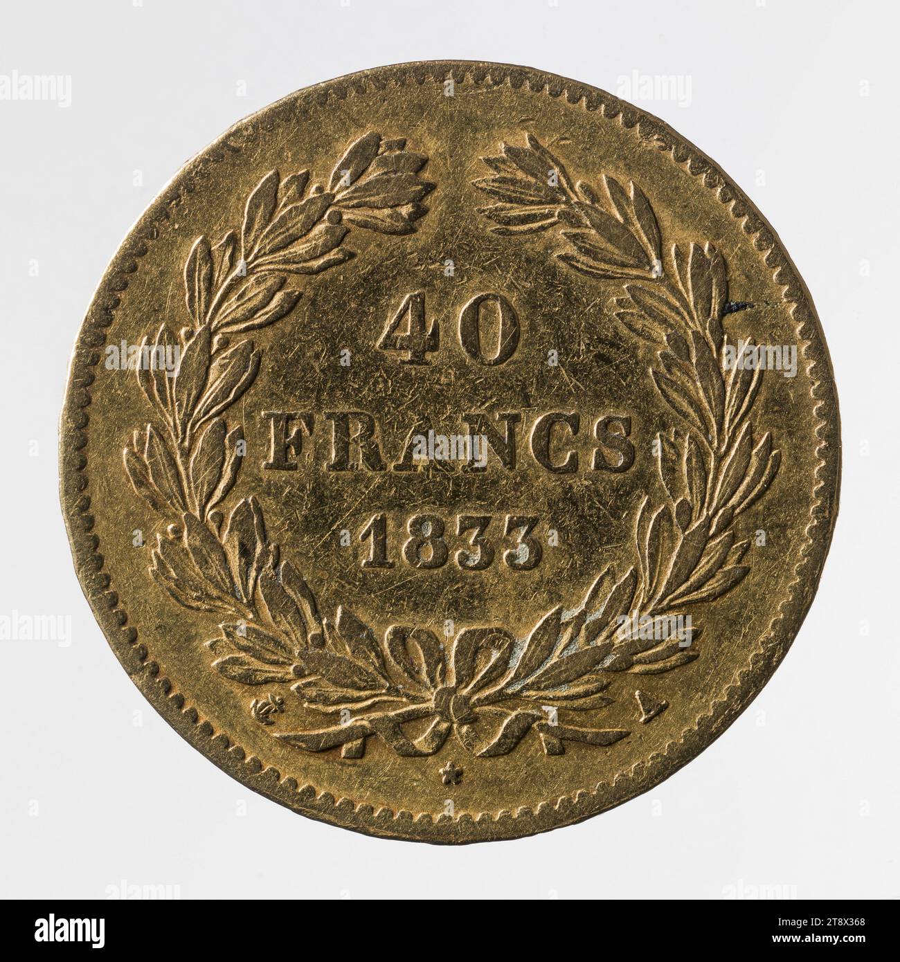 Coin of 40 francs of Louis-Philippe, 1833, Domard, Joseph François ...