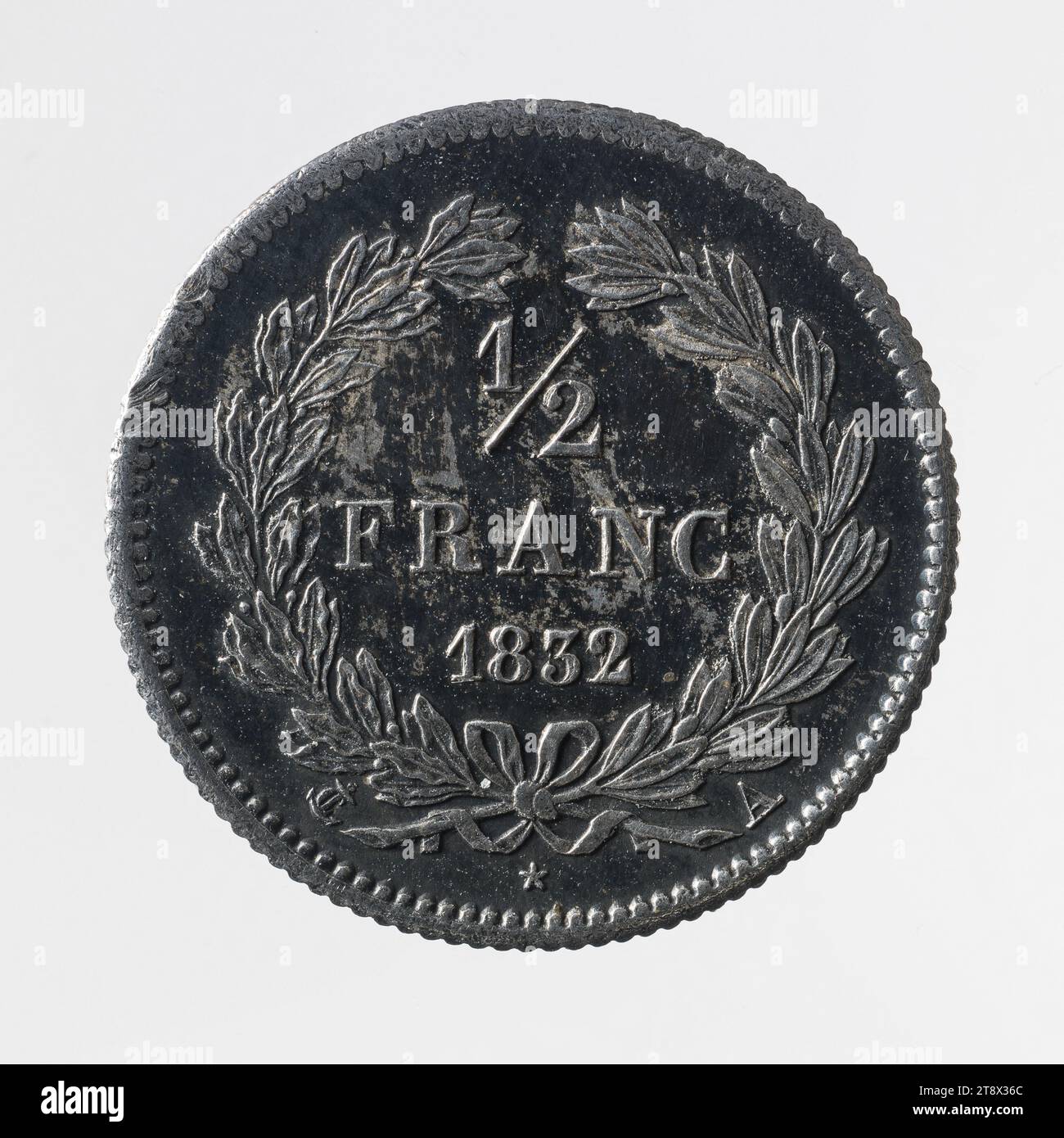 Half-franc coin of Louis-Philippe, 1832, Domard, Joseph François ...