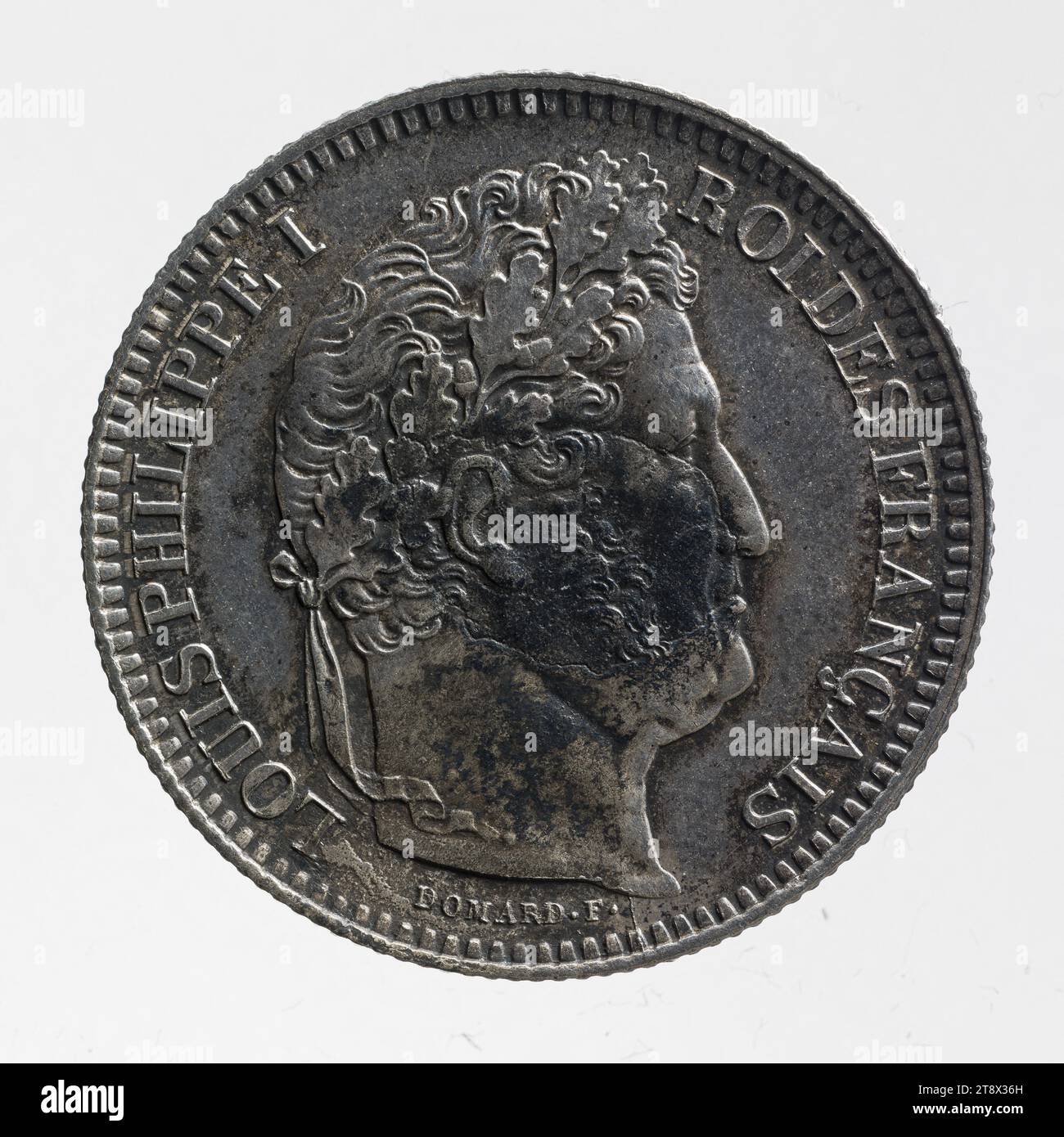Coin of 2 francs of Louis-Philippe, 1846, Domard, Joseph François ...