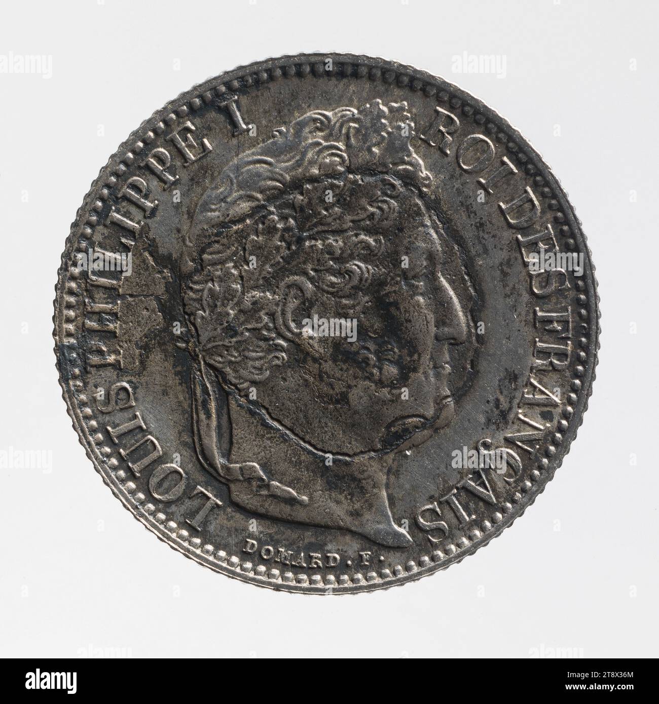 Coin of 50 franc centimes of Louis-Philippe, 1846, Domard, Joseph ...