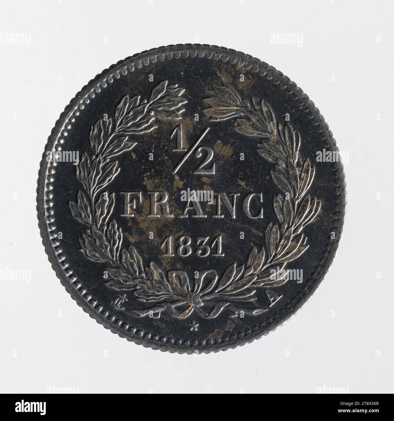 Half franc coin of Louis-Philippe, 1831, Domard, Joseph François ...