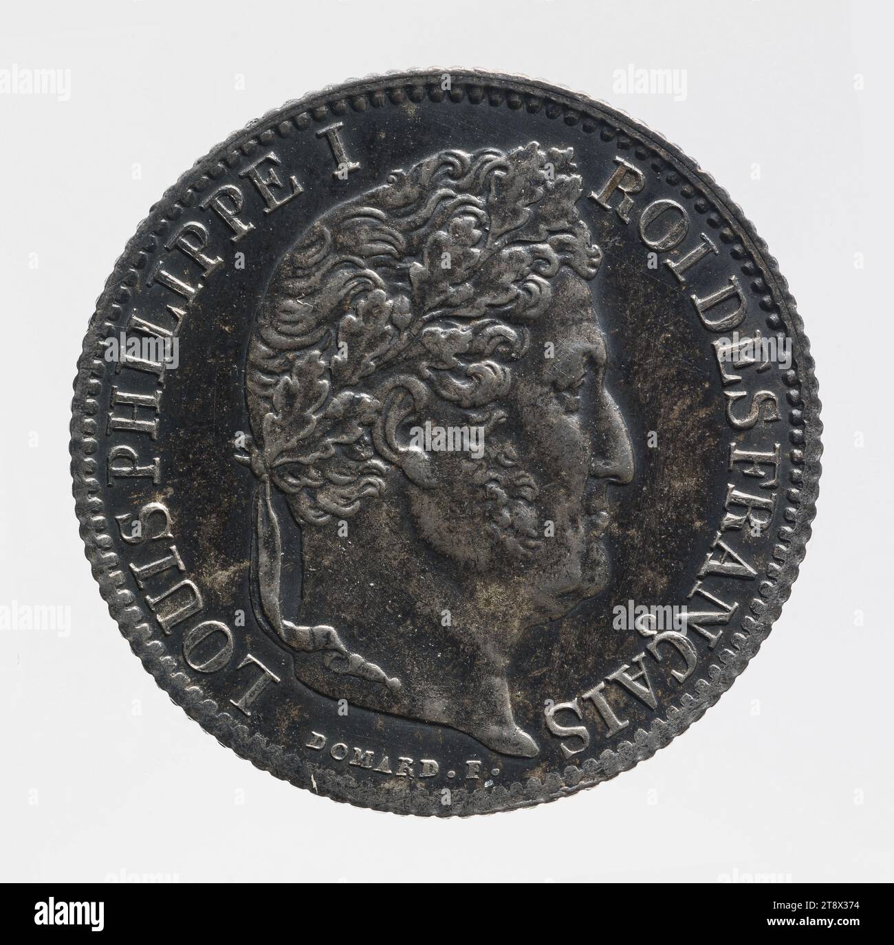 Half franc coin of Louis-Philippe, 1831, Domard, Joseph François ...