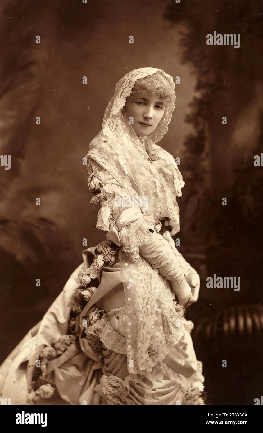 Portrait of Sarah Bernhardt, (1844-1923), actress, Downey, William ...