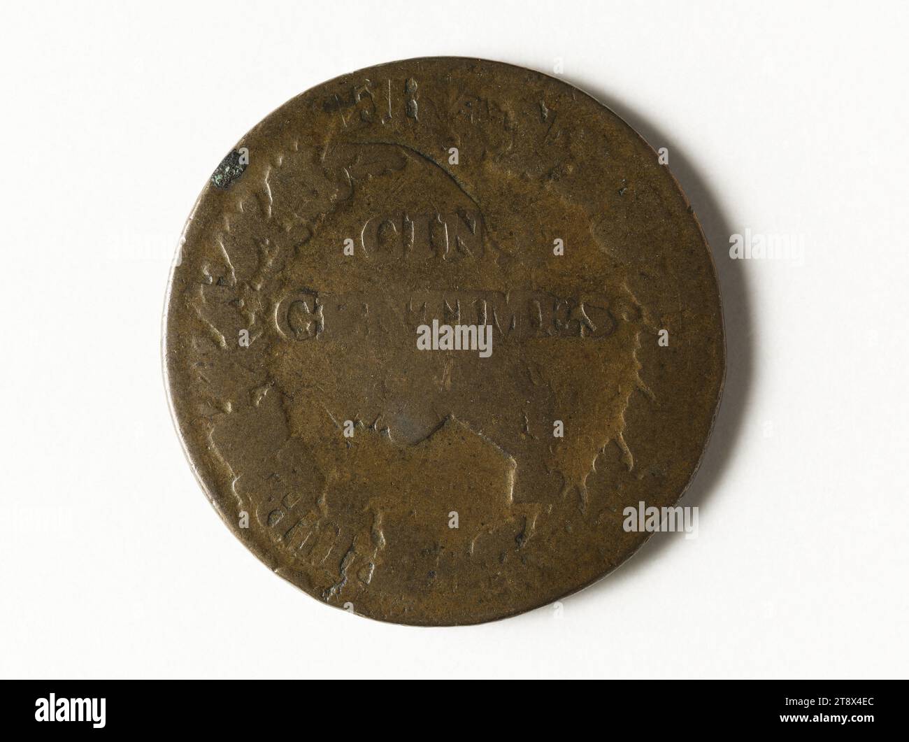 Decime with bust of the Clover Republic, year IV (1796), Dupré ...