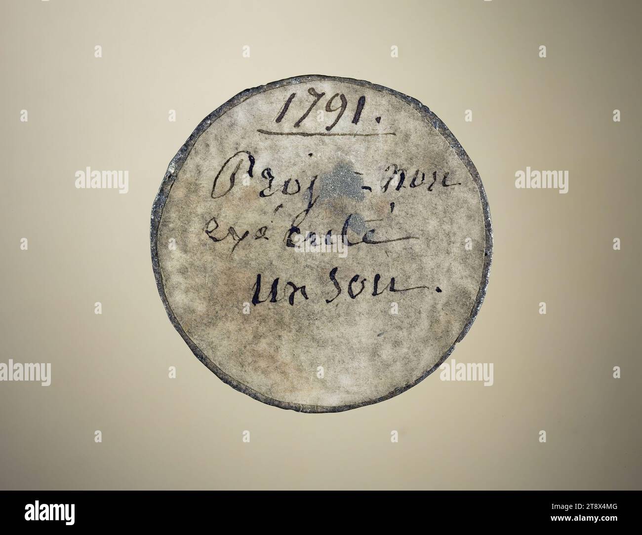 Reverse proof for a 1 sol coin, Dupré, Augustin or Auguste, Engraver in ...