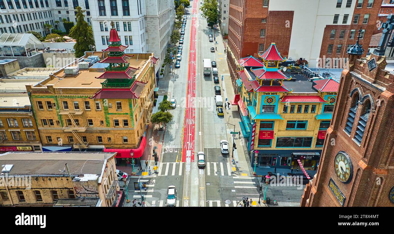 San Francisco Chinatown Pantheon with Dim Sum Corner and Old Saint ...