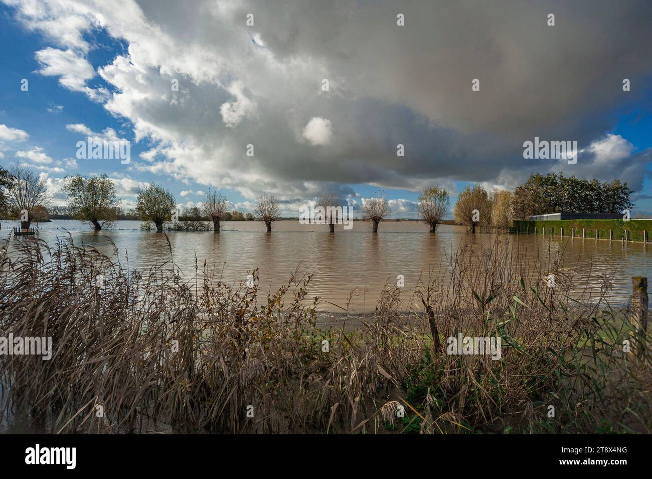 Fields immersed in Flood water, as rain breaks water level record in ...