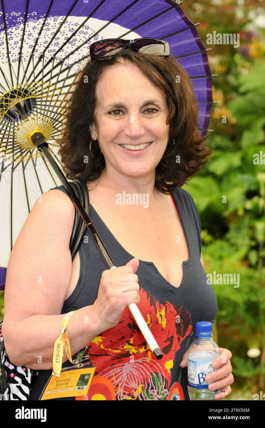 Lesley Joseph, RHS Chelsea Flower Show, London, UK Stock Photo - Alamy
