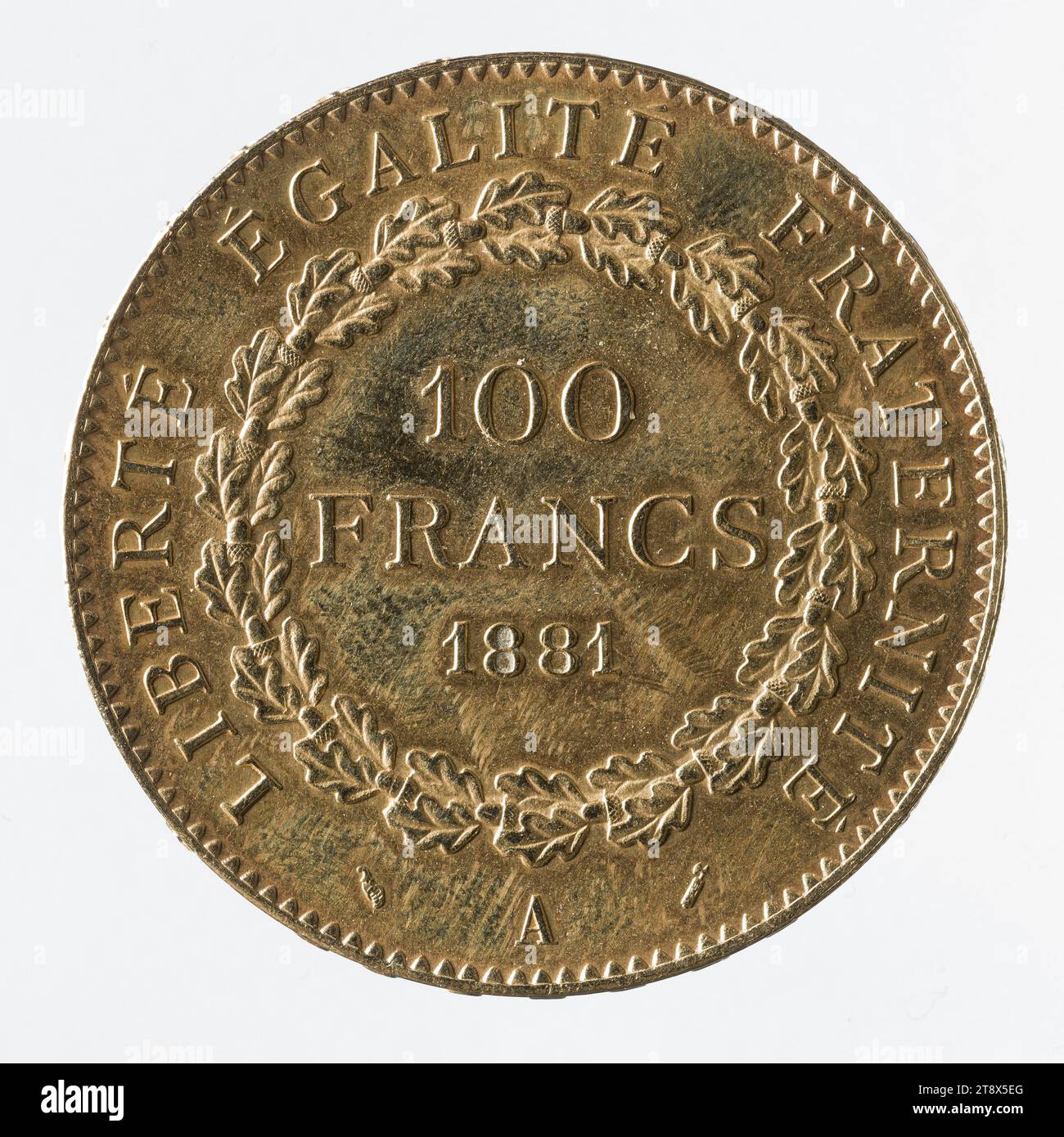 100 franc gold coin hi-res stock photography and images - Alamy