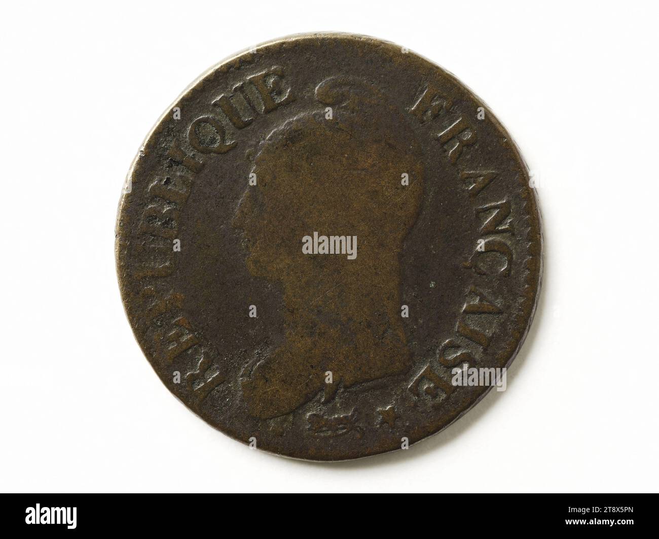 Coin of five centimes, year V (1797), Dupré, Augustin or Auguste ...