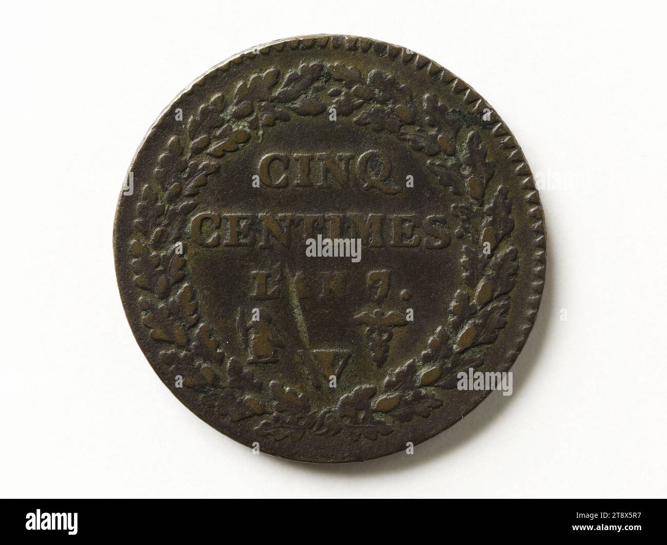 Coin of five centimes, year VII (1799), Dupré, Augustin or Auguste ...