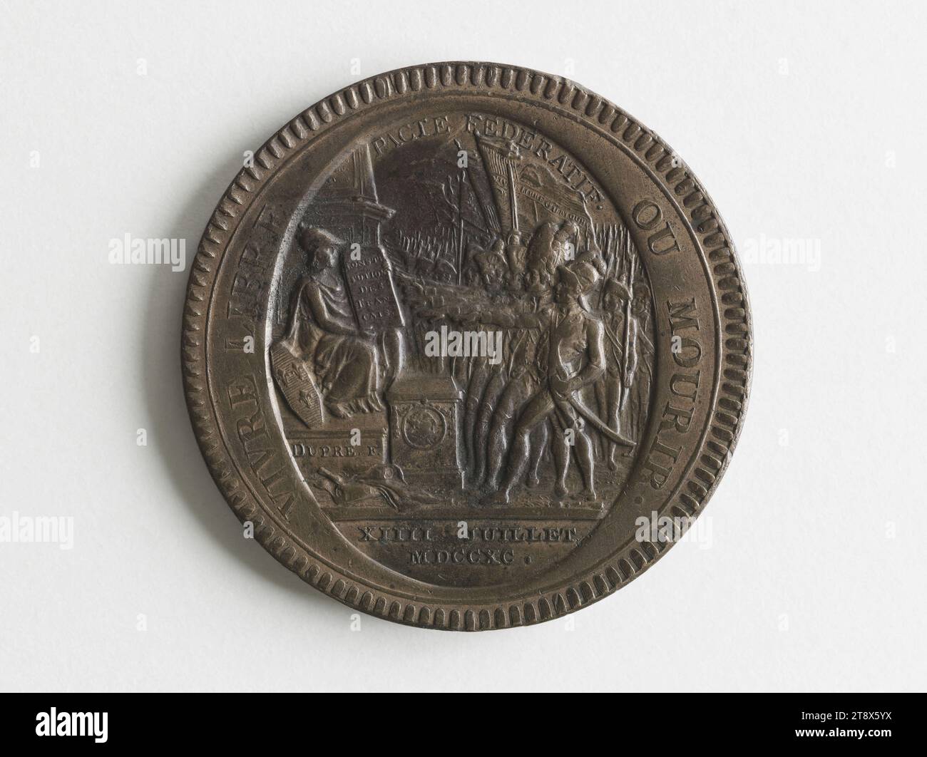 Coin of five Monneron sols, 1791, Dupré, Augustin or Auguste, Engraver ...