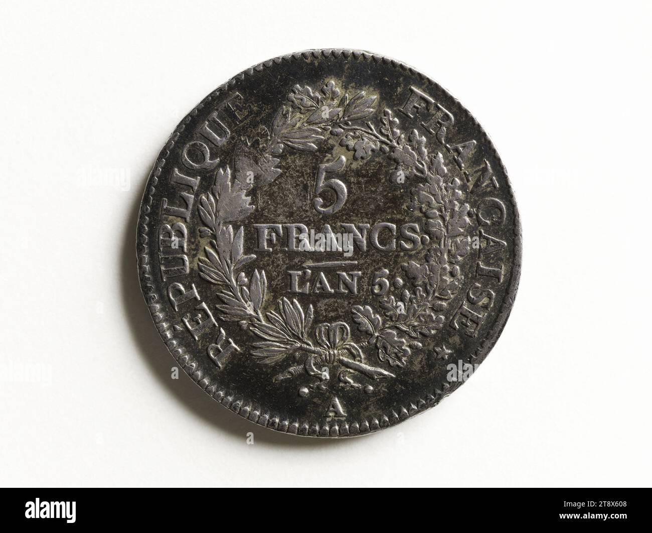 Five-franc piece with Hercules, year IV (1796), Dupré, Augustin or ...