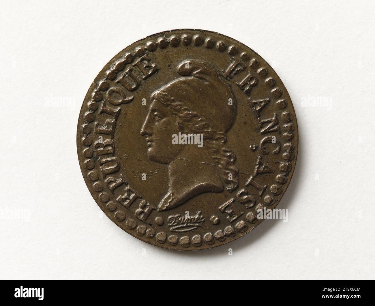 One cent coin, year VII (1799), Dupré, Augustin or Auguste, Engraver in ...