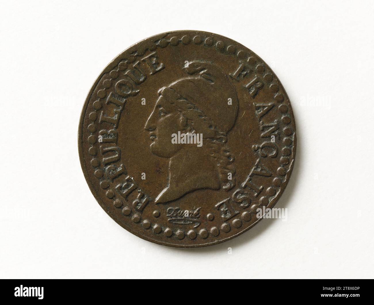 One cent coin, year VII (1799), Dupré, Augustin or Auguste, Engraver in ...