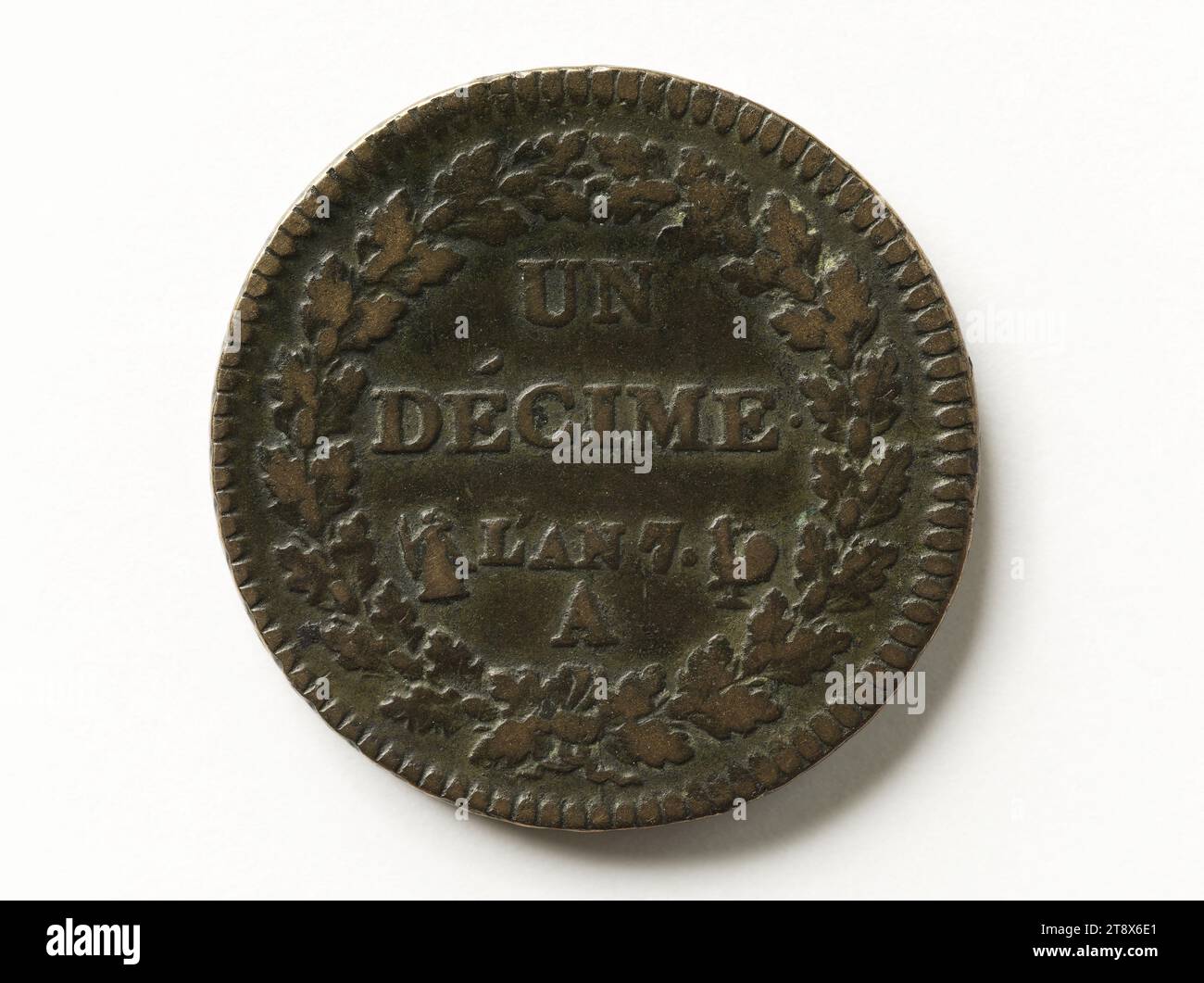 Coin of a decime, year 7 (1799), Dupré, Augustin or Auguste, Engraver ...
