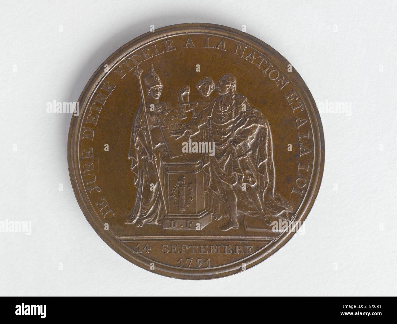 Oath of King Louis XVI to the Constitution, September 13, 1791, Dupré ...