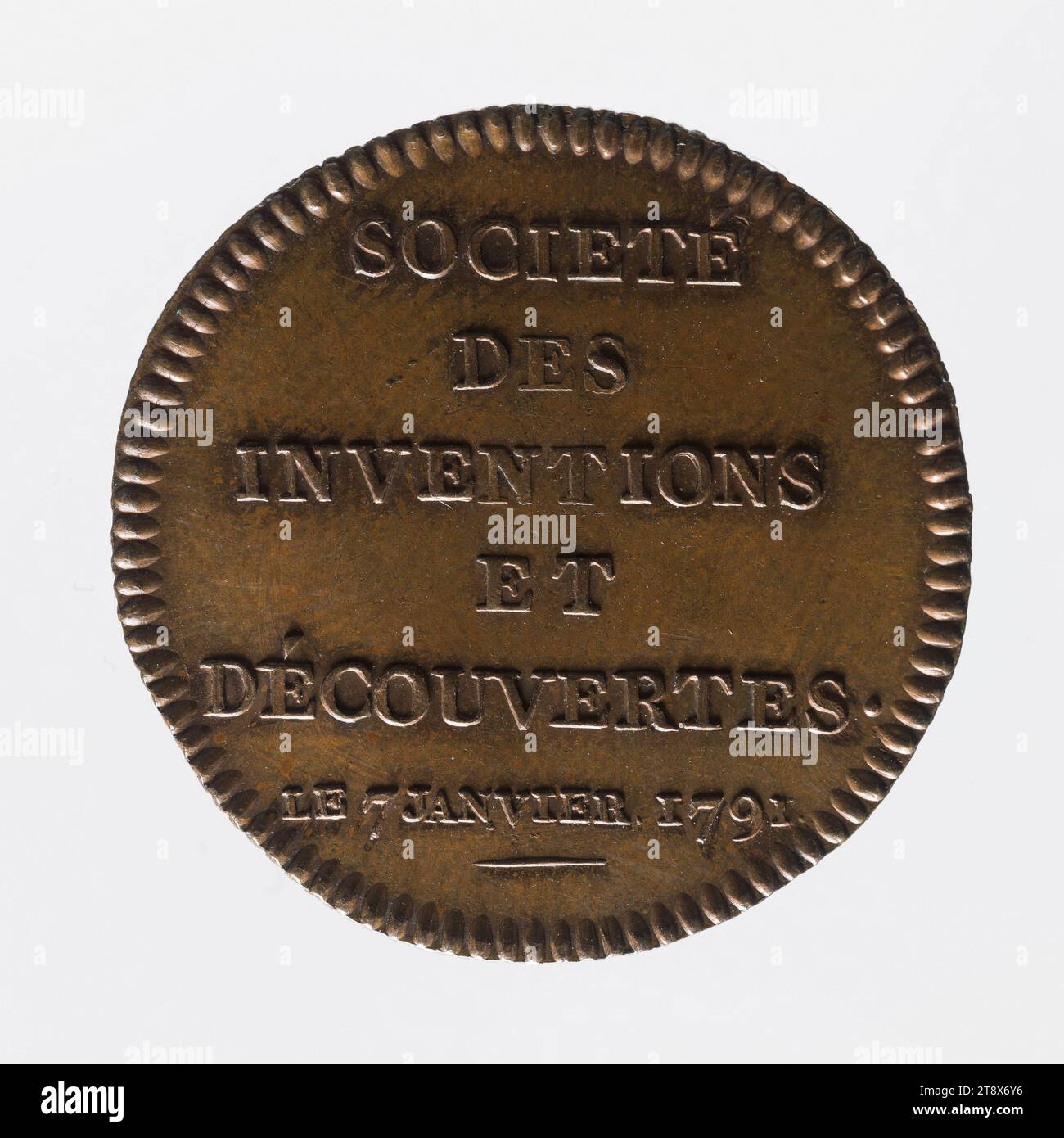Society of Inventions and Discoveries, January 7, 1791, Dupré, Augustin ...