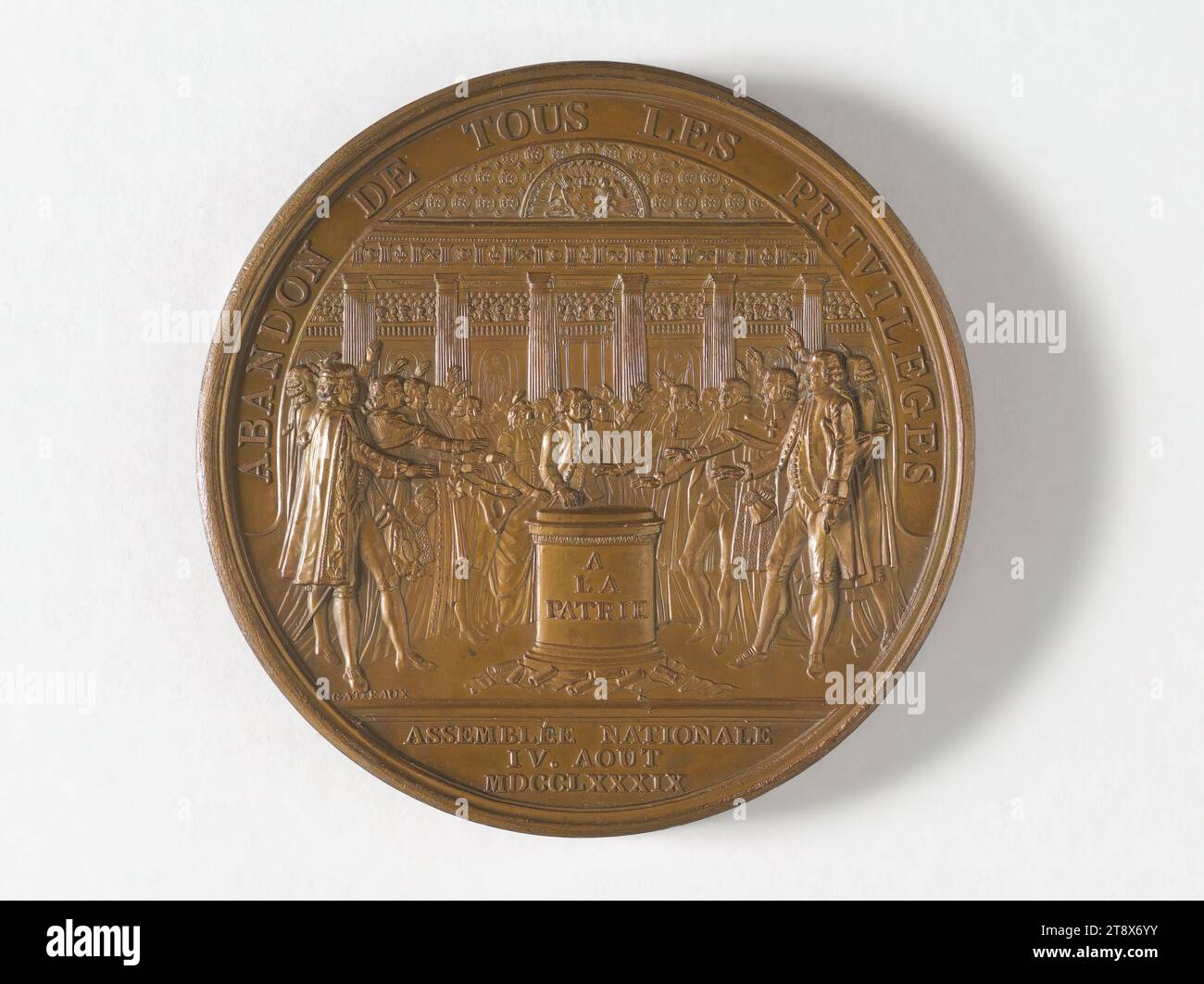 Abandonment of privileges, August 4, 1789, Duvivier, Benjamin, Gatteaux ...