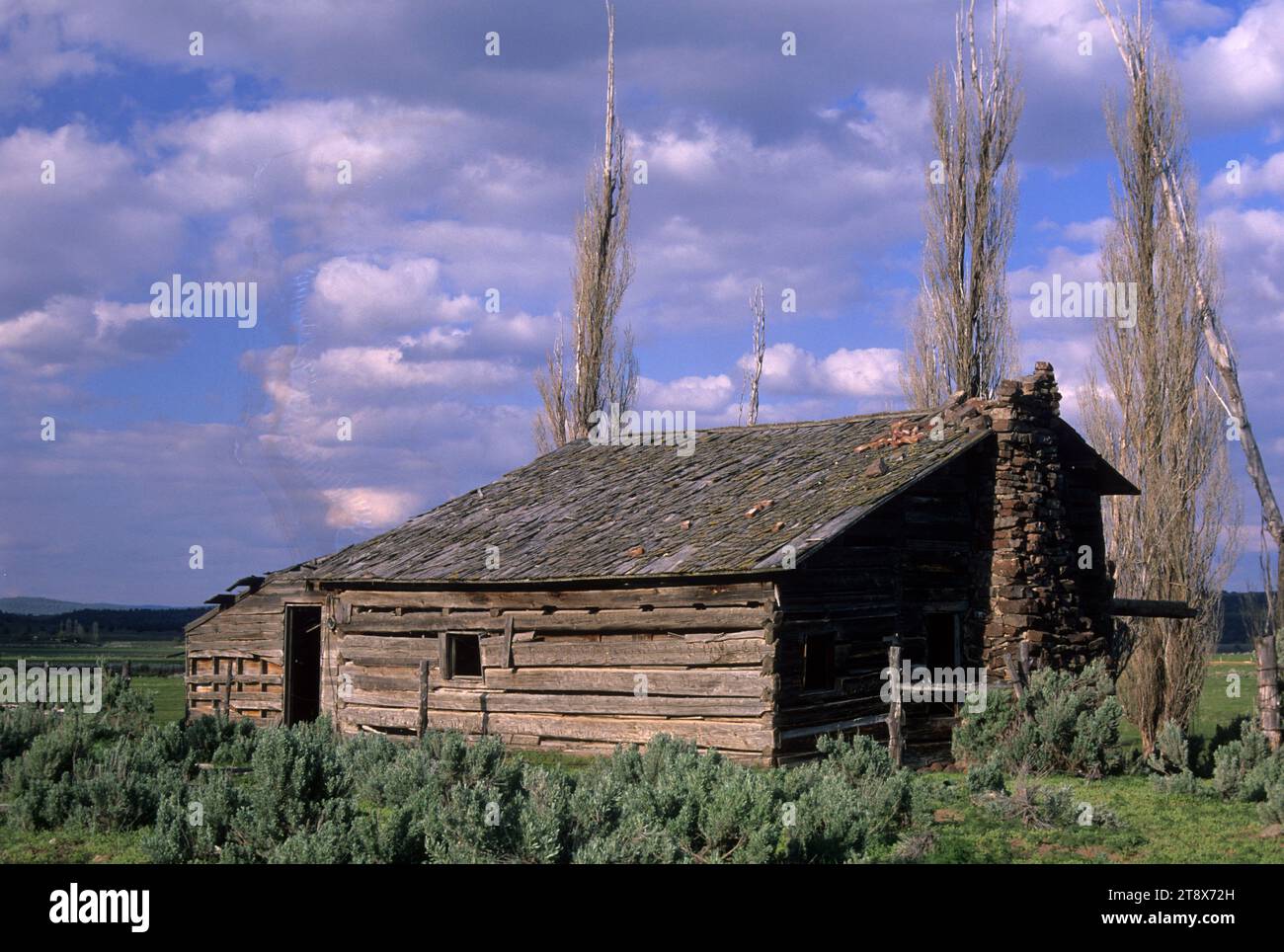 Camp Creek Stage Stop (or Glenn Place), Crook County, Oregon Stock ...