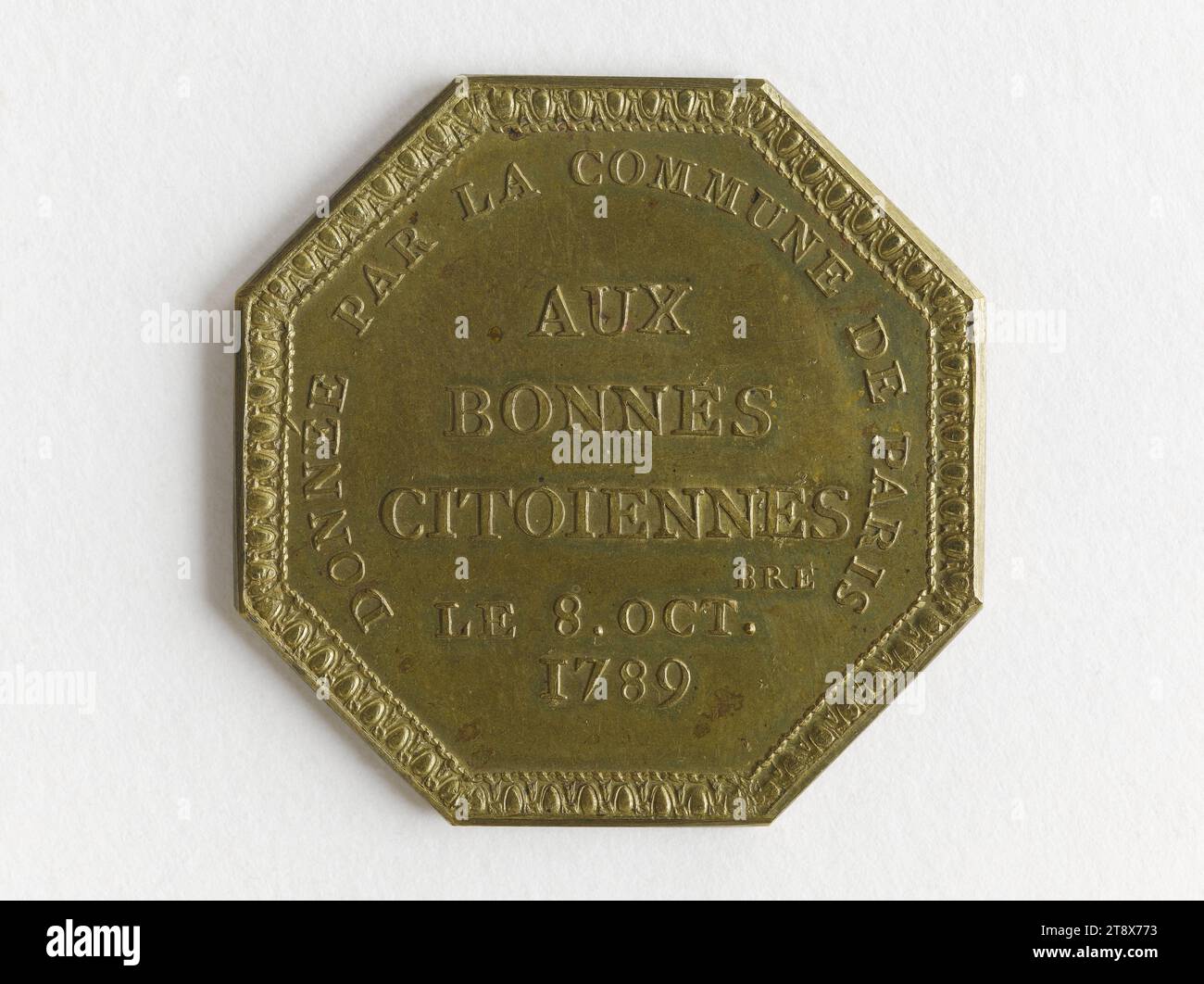 Medal of good citizen, October 8, 1789, Duvivier, Benjamin, Engraver in ...