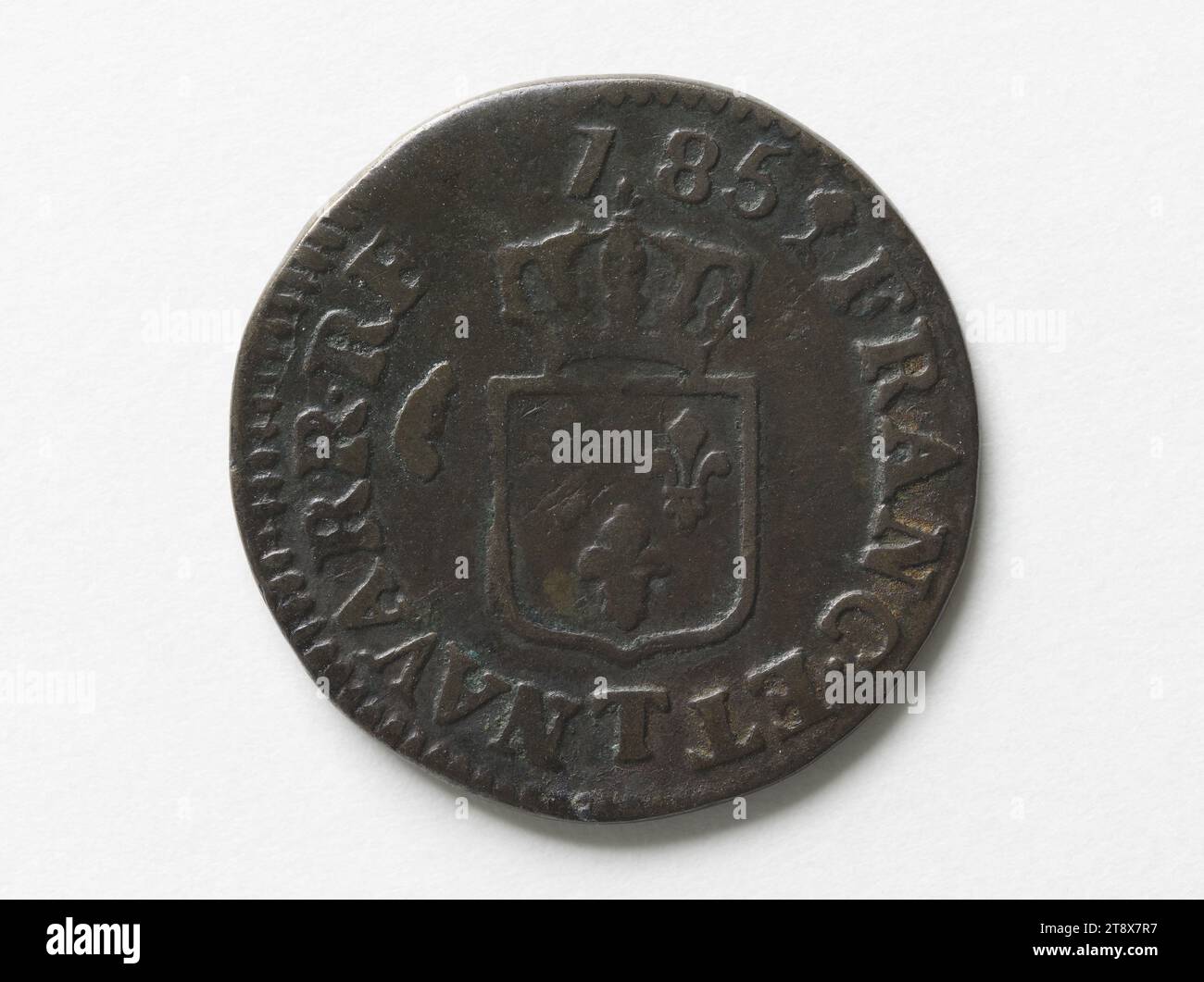 Copper Liard of Louis XVI, 1785, Duvivier, Pierre Simon Benjamin ...