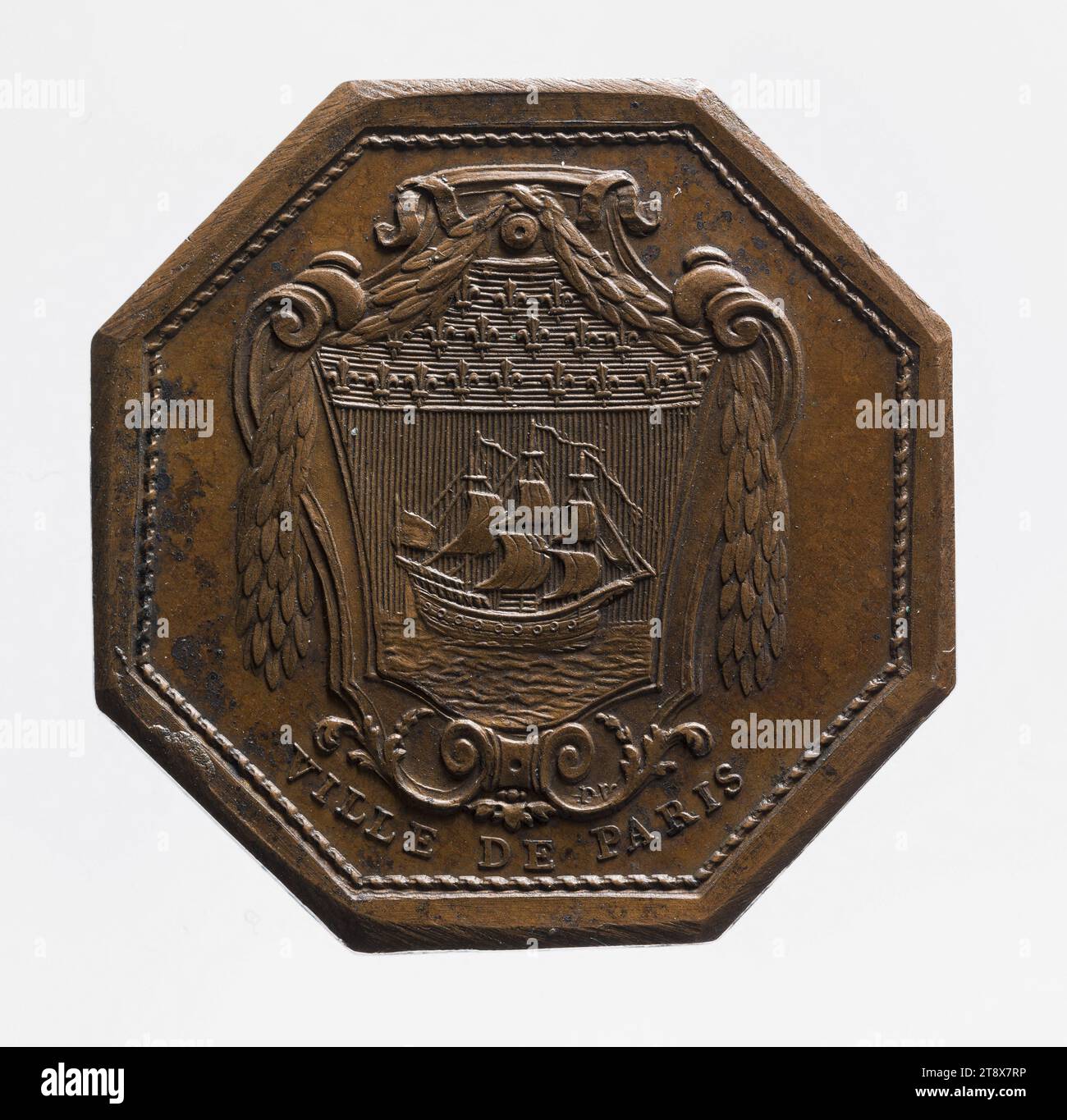 Token with the arms of Jean-Sylvain Bailly, first mayor of Paris, 1789 ...