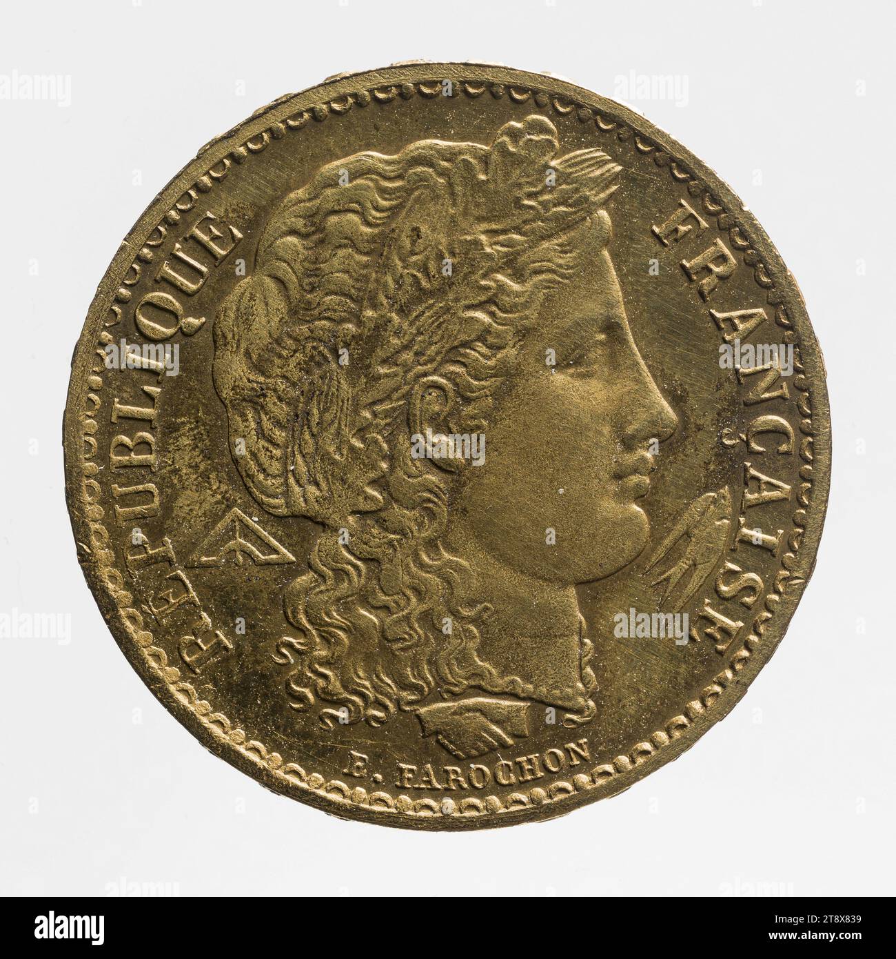 Essay for the 20-franc coin of the Second Republic, 1848, Farochon ...