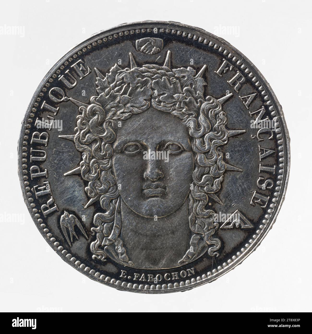 Essay for the 5 franc coin, 1848, Farochon, Jean-Baptiste, Engraver in ...