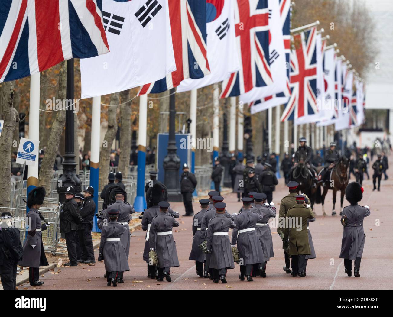 London, UK. 21st Nov, 2023. Pomp and Ceremony on The Mall as The ...