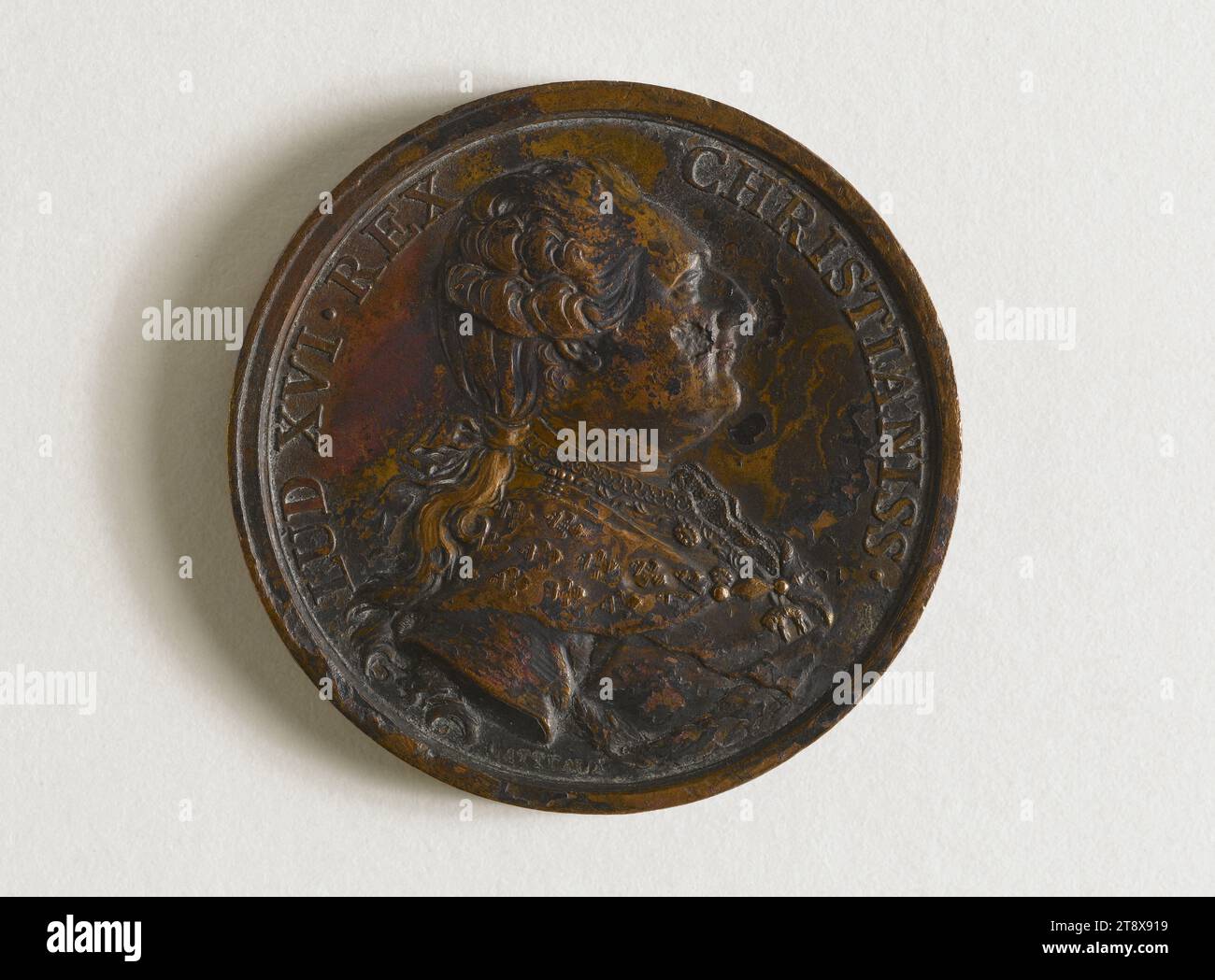 Homage of the six corps of merchants of Paris to Louis XVI after his ...
