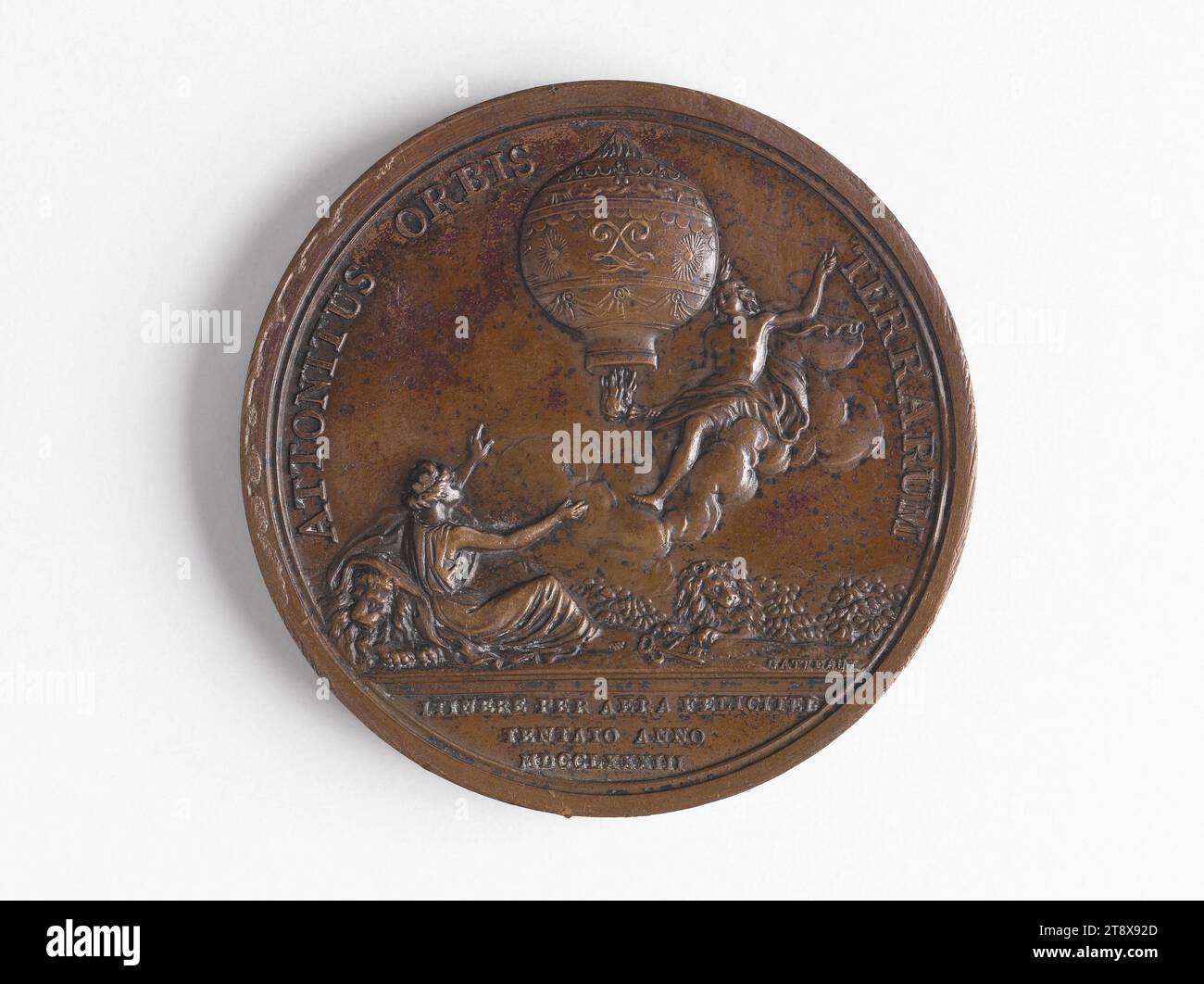 The Montgolfier brothers, Joseph (1740-1810) and Etienne (1745-1799 ...