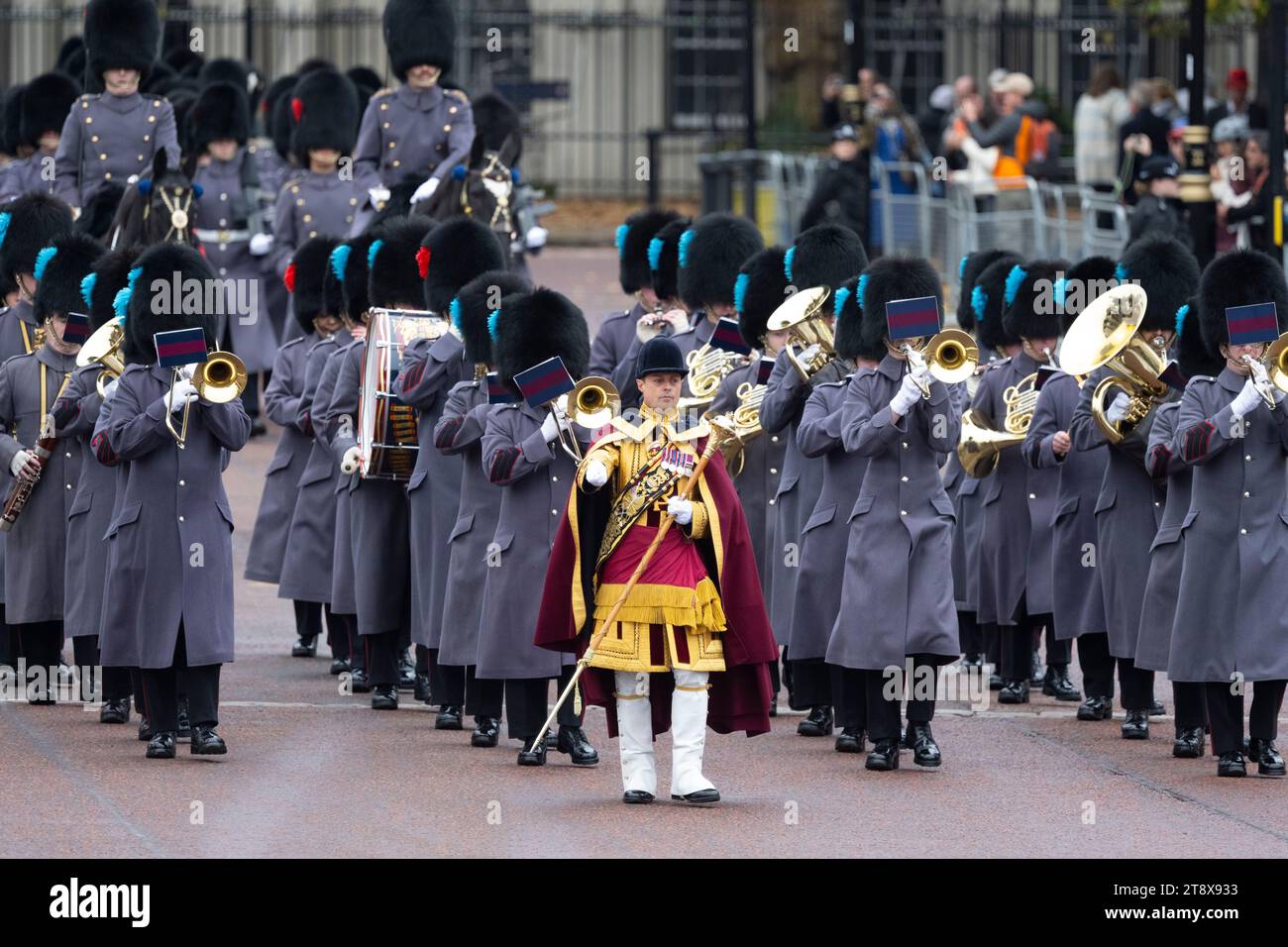 London, UK. 21st Nov, 2023. Pomp and Ceremony on The Mall as The ...