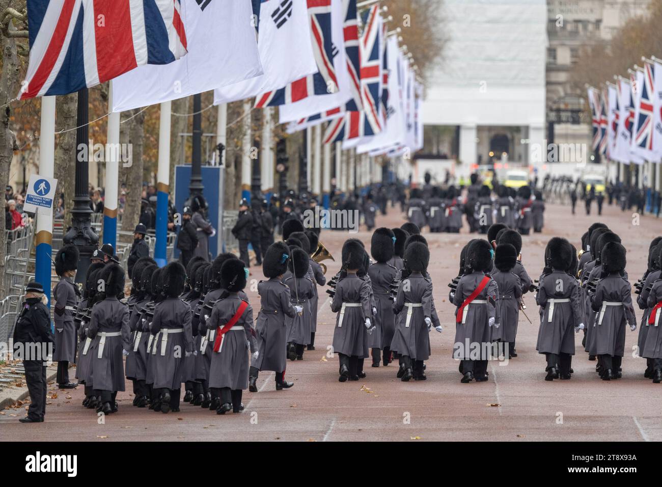 London, UK. 21st Nov, 2023. Pomp and Ceremony on The Mall as The ...